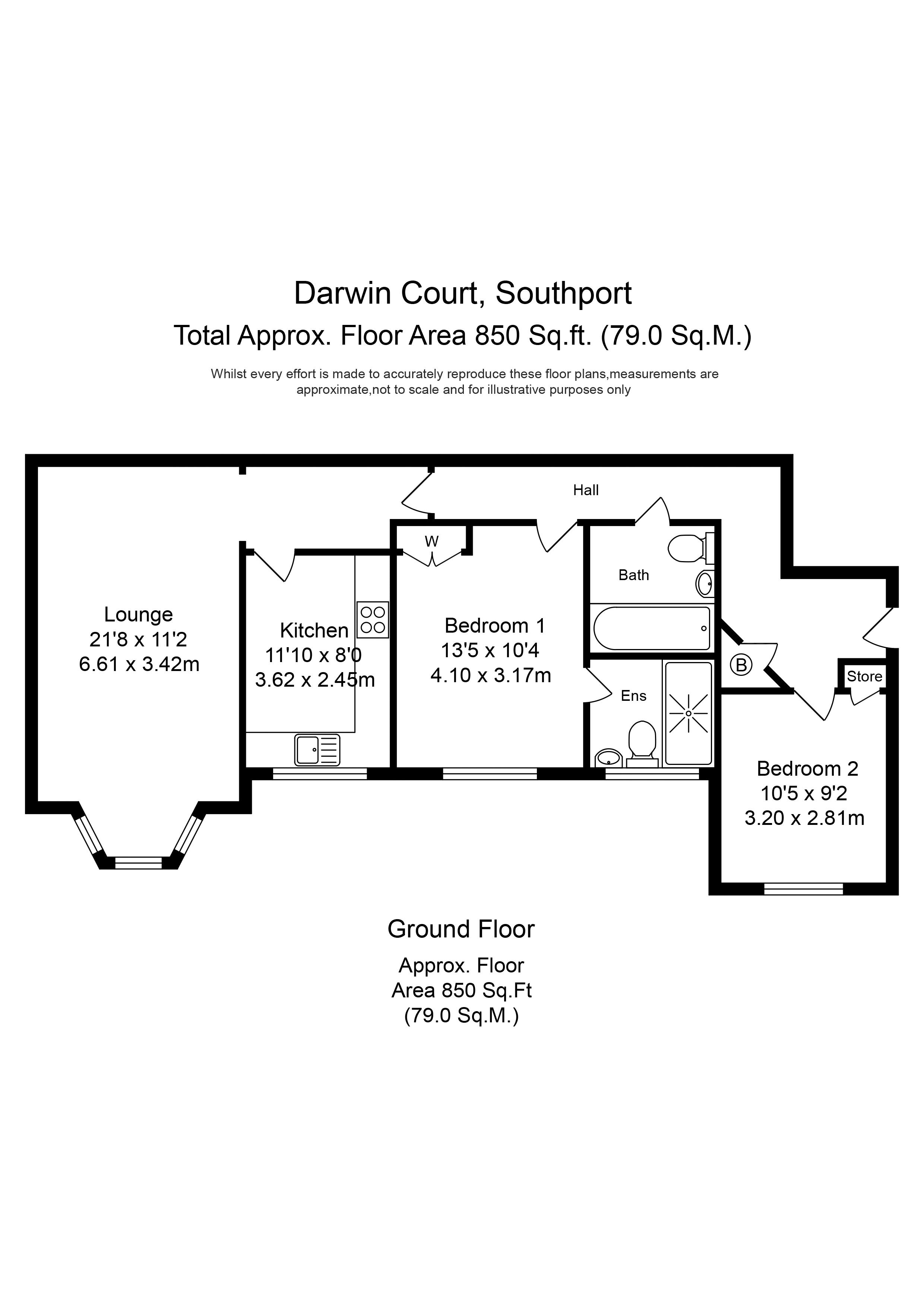 Free property report Flat 37, Darwin Court, Cambridge Road, Southport ...