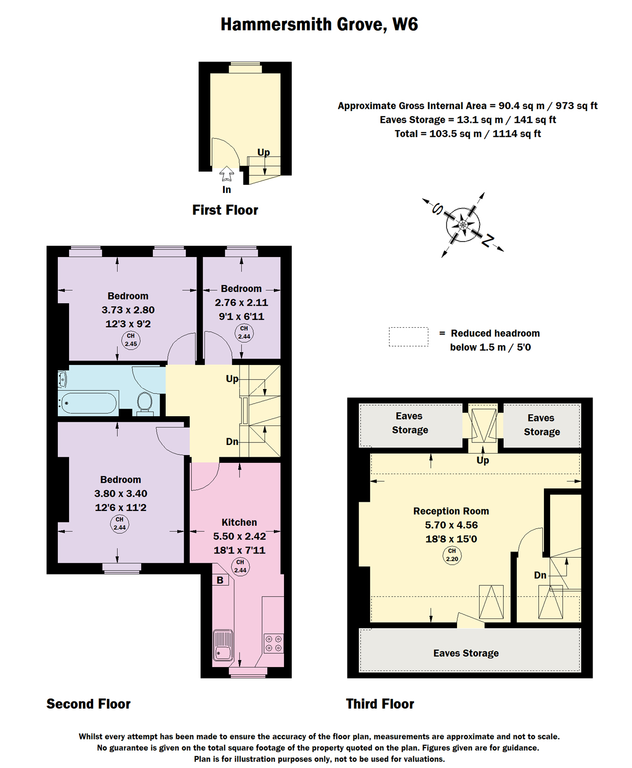 Hammersmith Grove, London, UK W6, 3 bedroom flat for sale - 62779354 ...