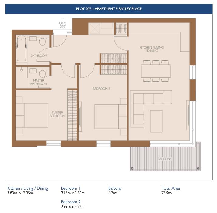 Bayley Place, Riverside Park, Leacon Road, Ashford TN23, 2 bedroom flat ...