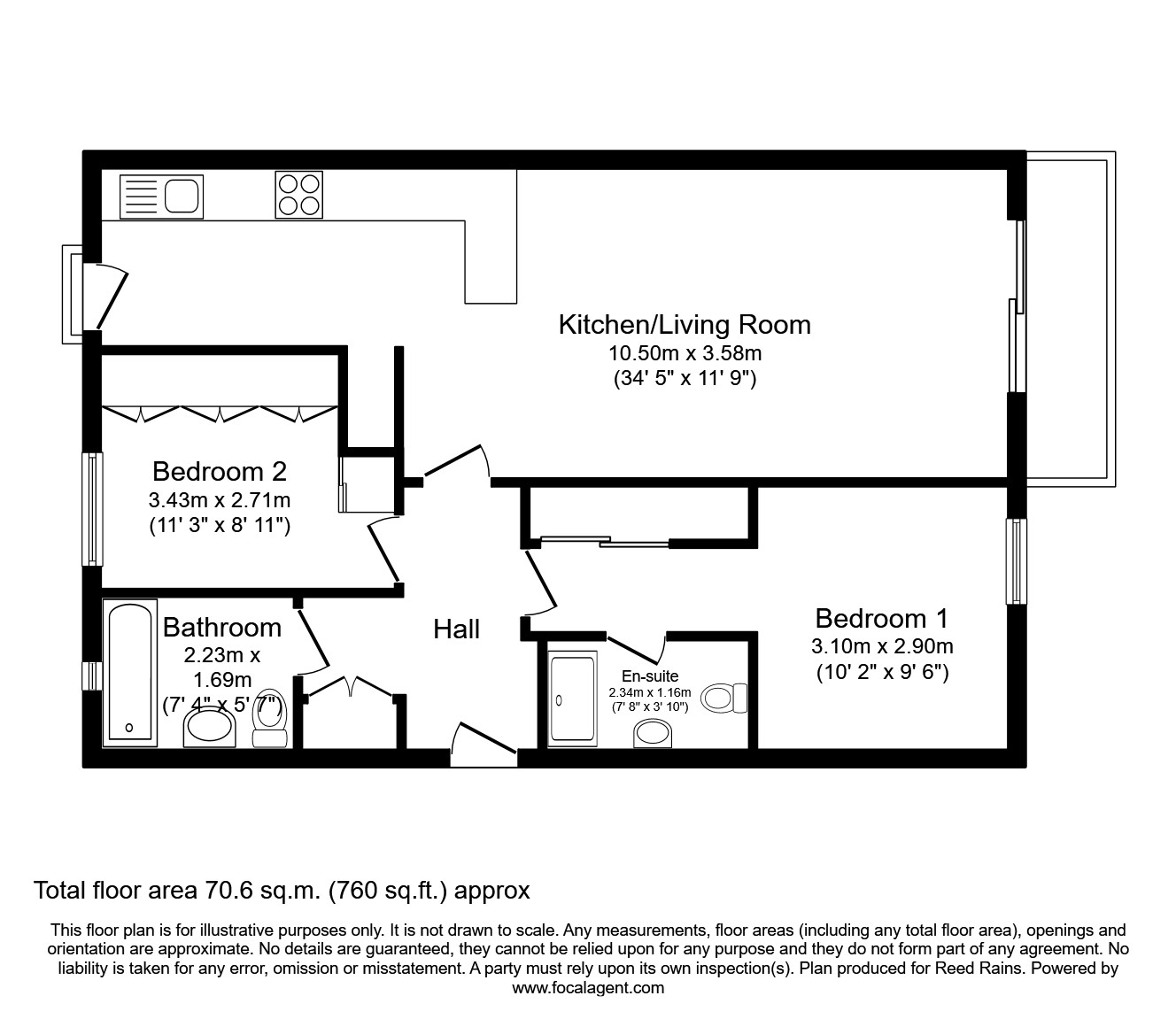The Waterfront, Manchester, Greater Manchester M11, 2 bedroom flat to ...