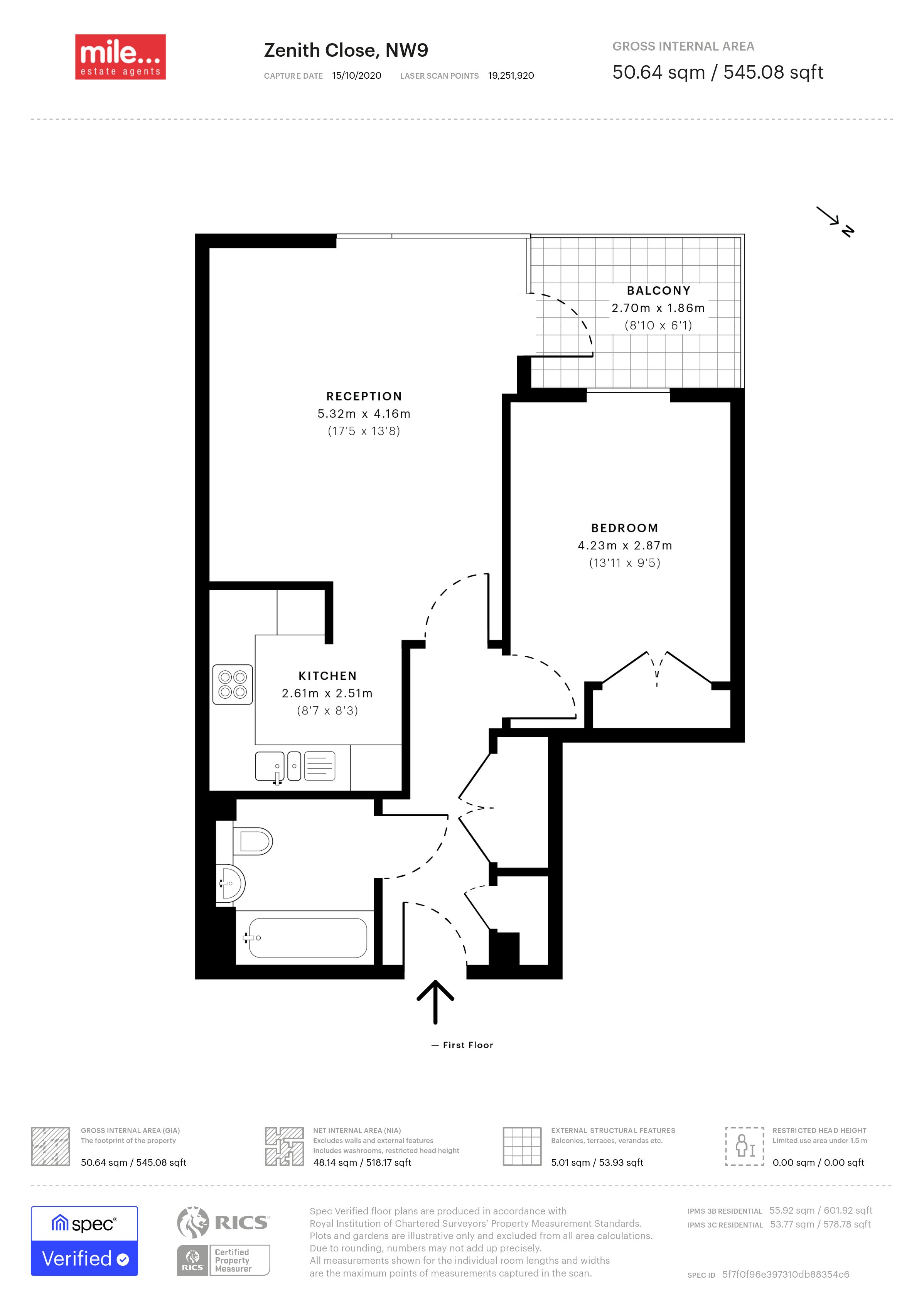 New home, 1 bed flat for sale in Zenith Close, Colindale, London NW9 ...