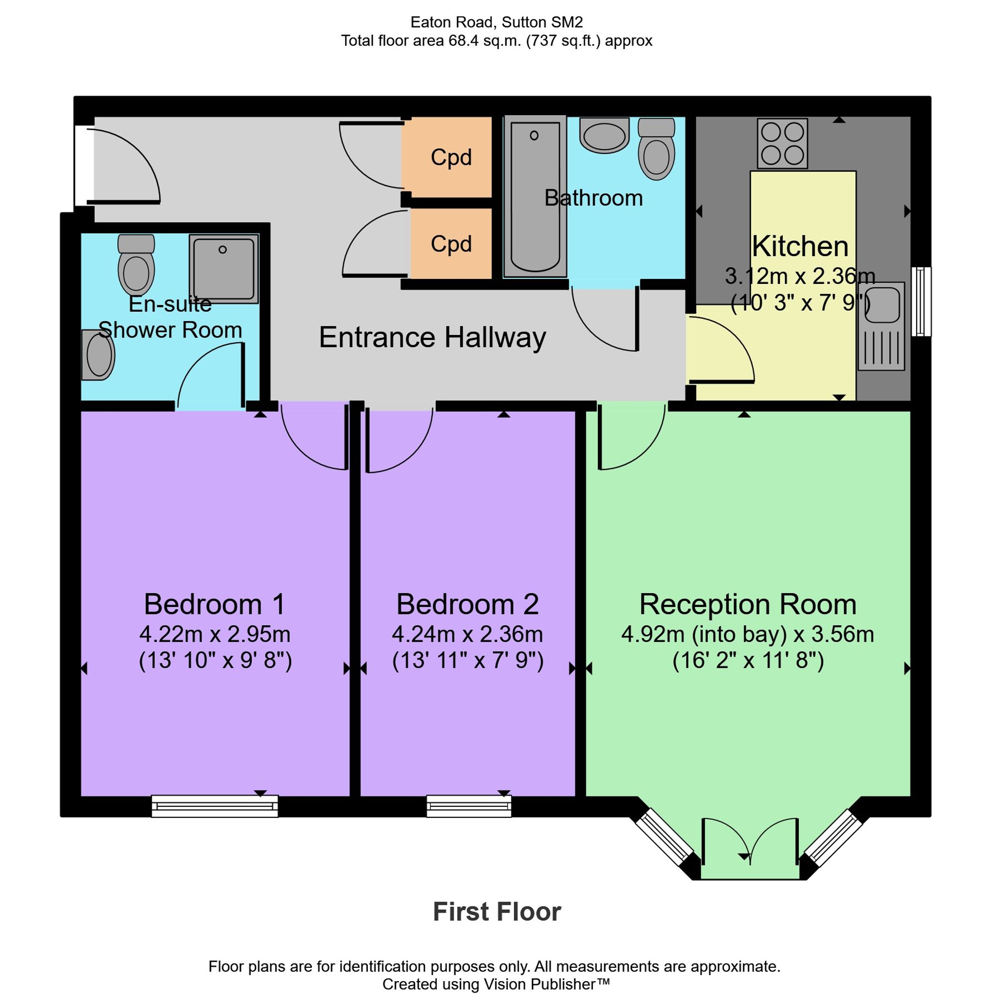 Eaton Road, Sutton SM2, 2 bedroom flat for sale - 66683159 | PrimeLocation