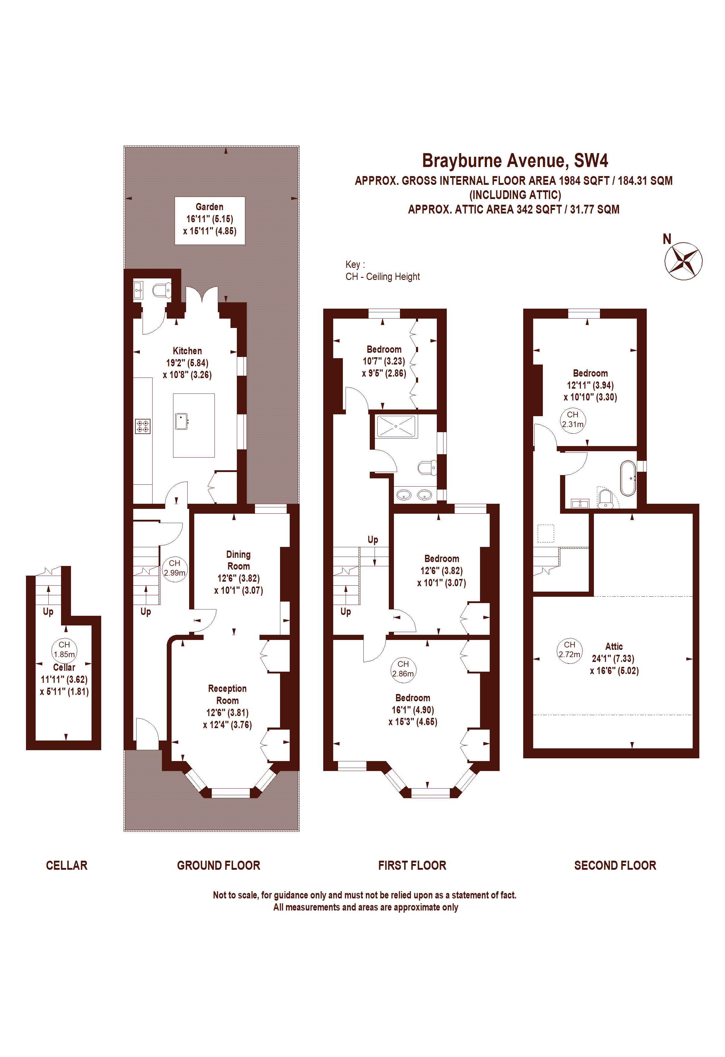 Brayburne Avenue, London SW4, 4 bedroom terraced house for sale ...