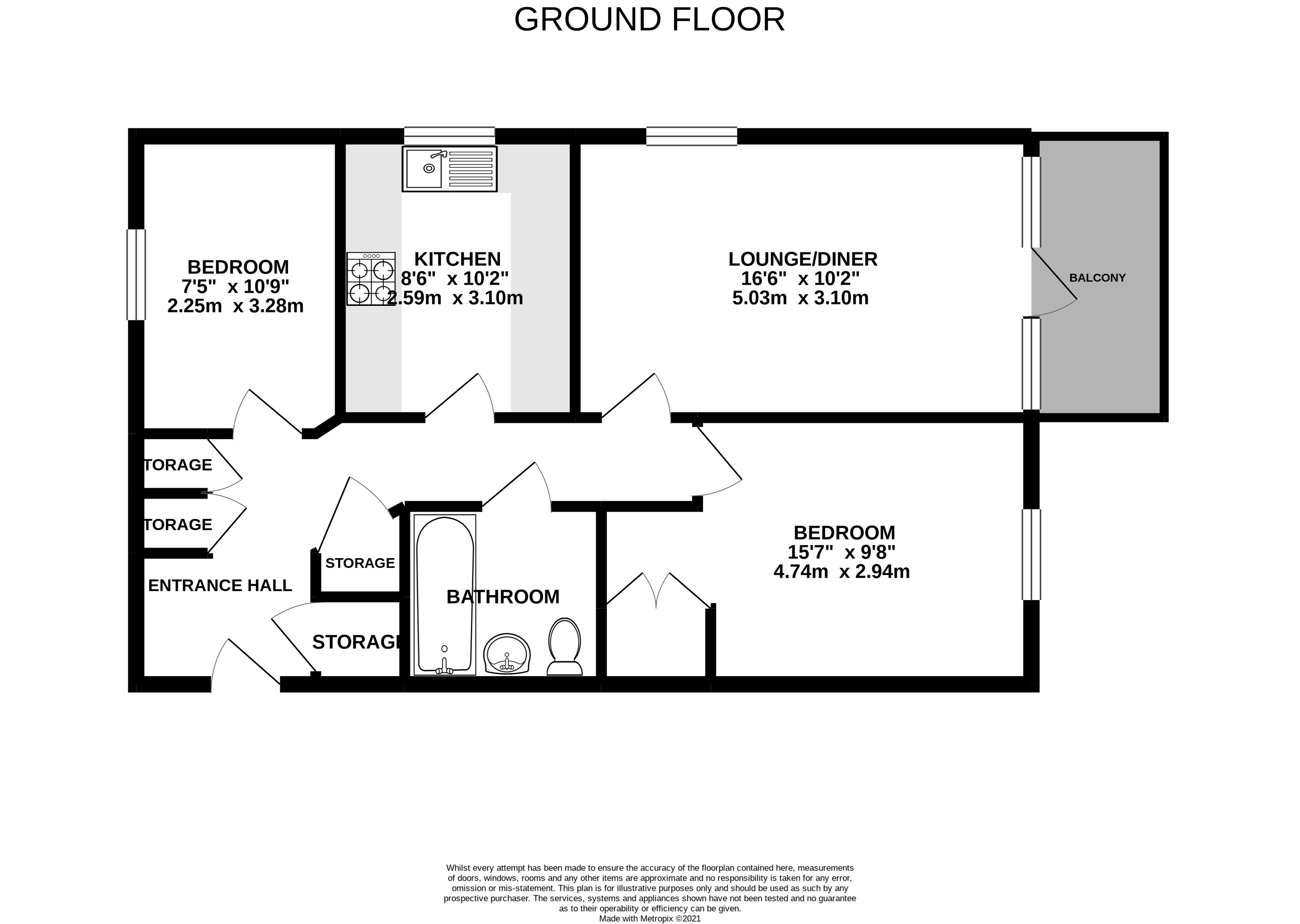 Waggoners Walk, Aldershot, Hampshire GU12, 2 bedroom flat for sale ...