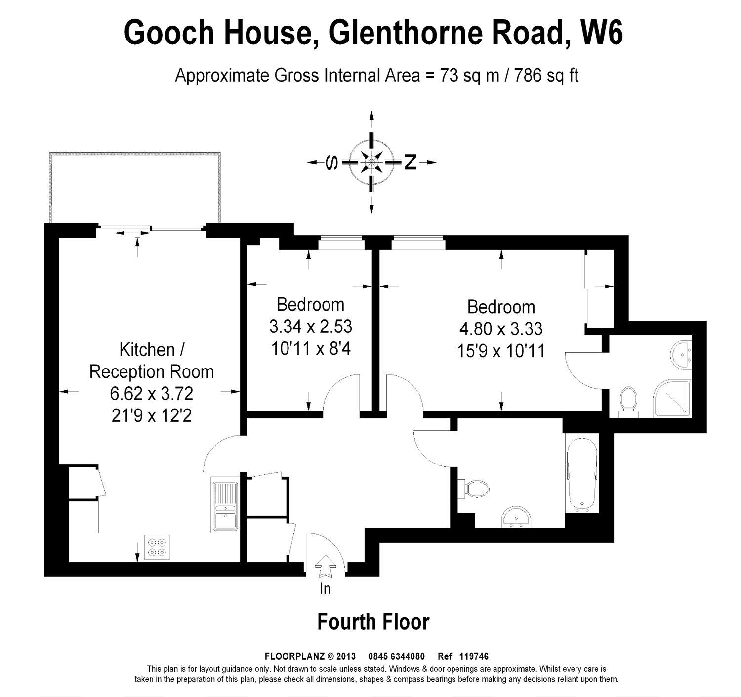 2 bed flat for sale in Gooch House, Hammersmith W6 - Zoopla