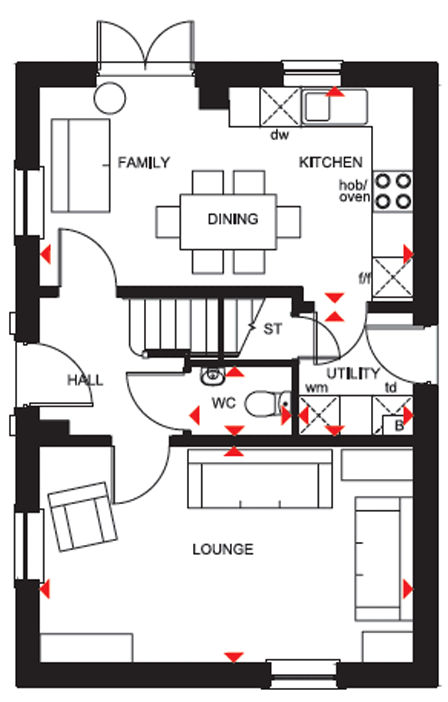 "Hadley" at Beverly Close, Houlton, Rugby CV23, 3 bedroom detached house for sale - 64888743 ...