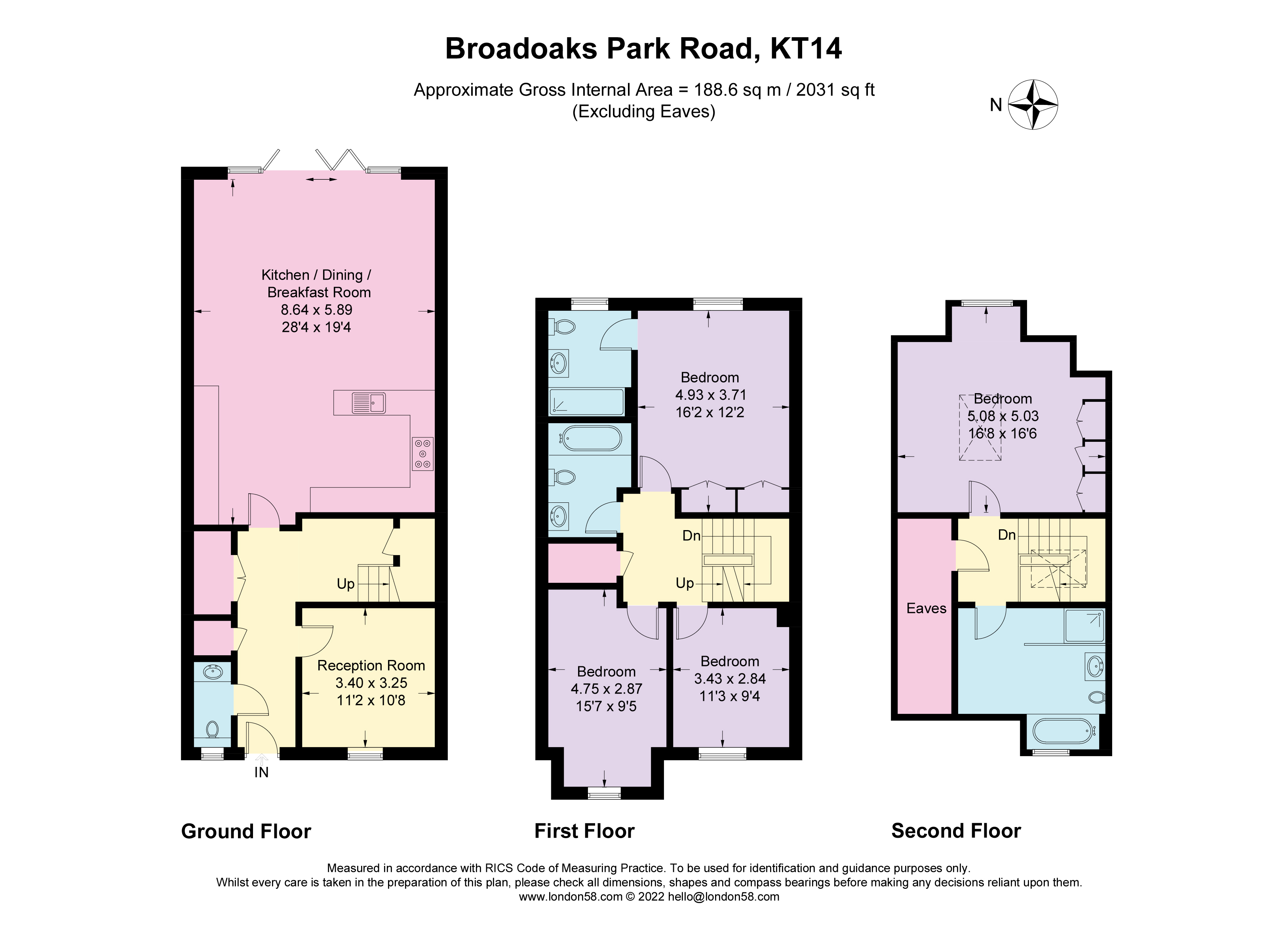 Broadoaks Park Road, West Byfleet, Surrey KT14., 4 bedroom terraced ...