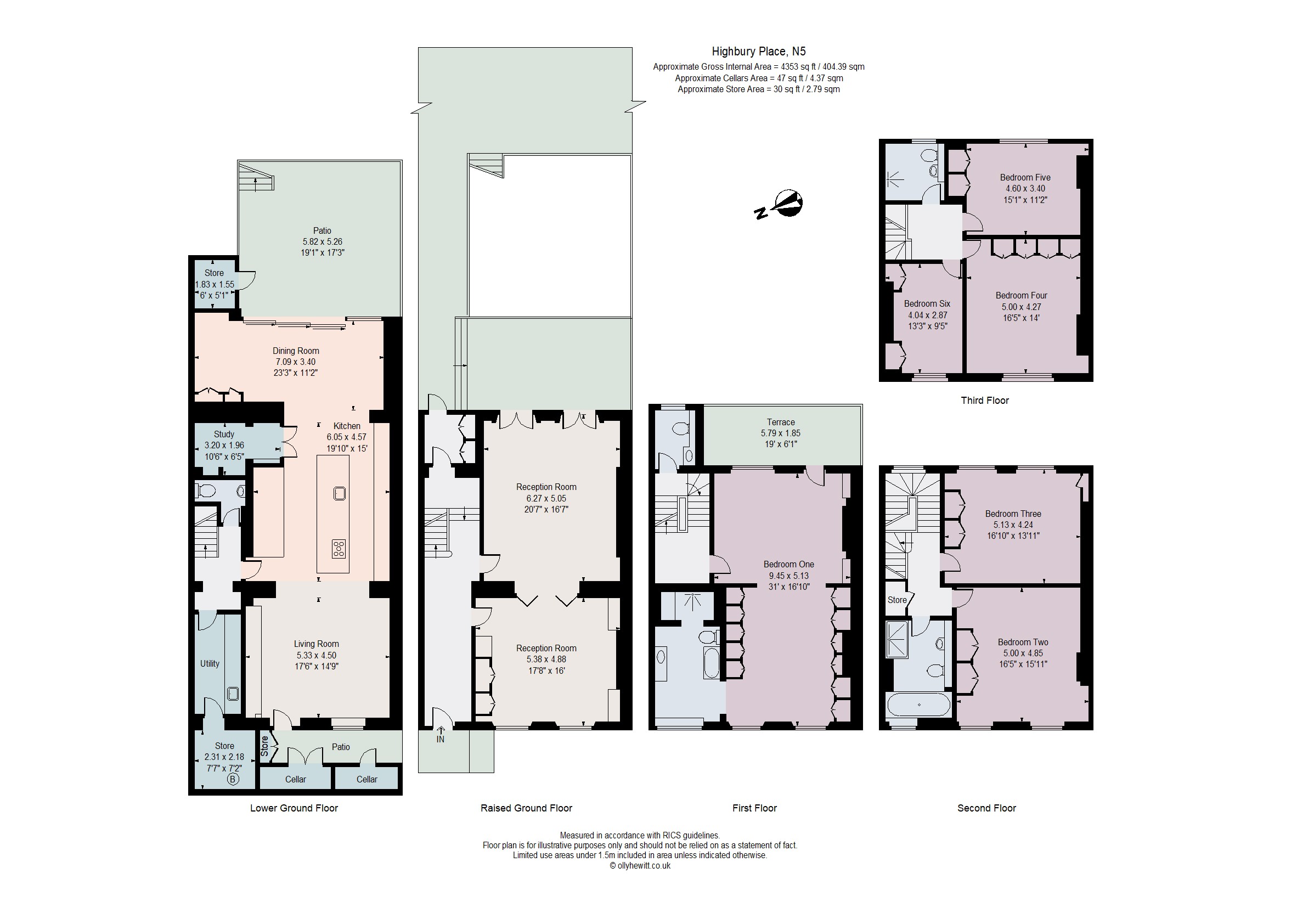 Highbury Place, Highbury, London N5, 6 bedroom terraced house for sale ...