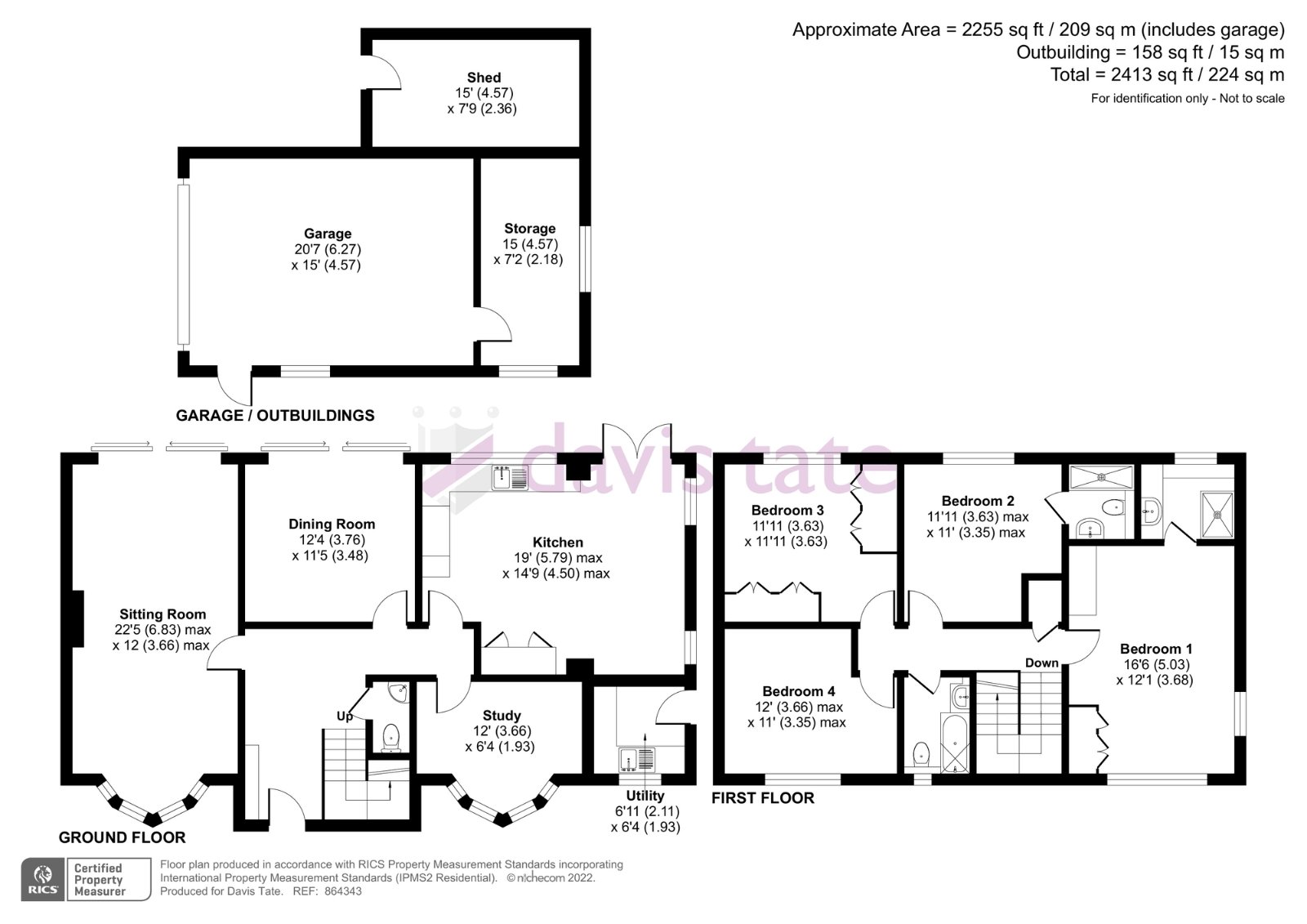 Addington Road, Reading, Berkshire RG1, 4 bedroom detached house for ...