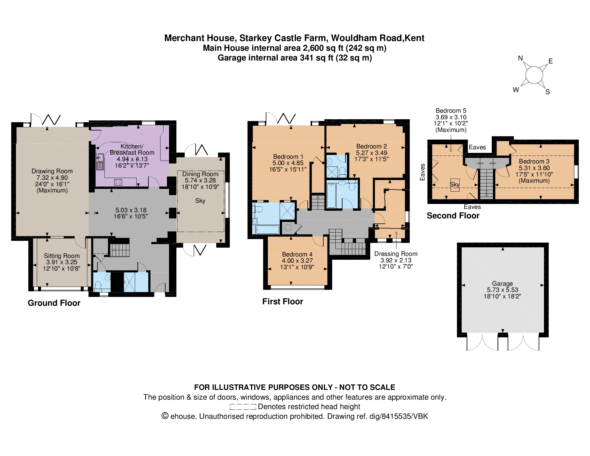 Starkey Castle Farm, Wouldham Road, Rochester, Kent ME1, 5 bedroom barn ...