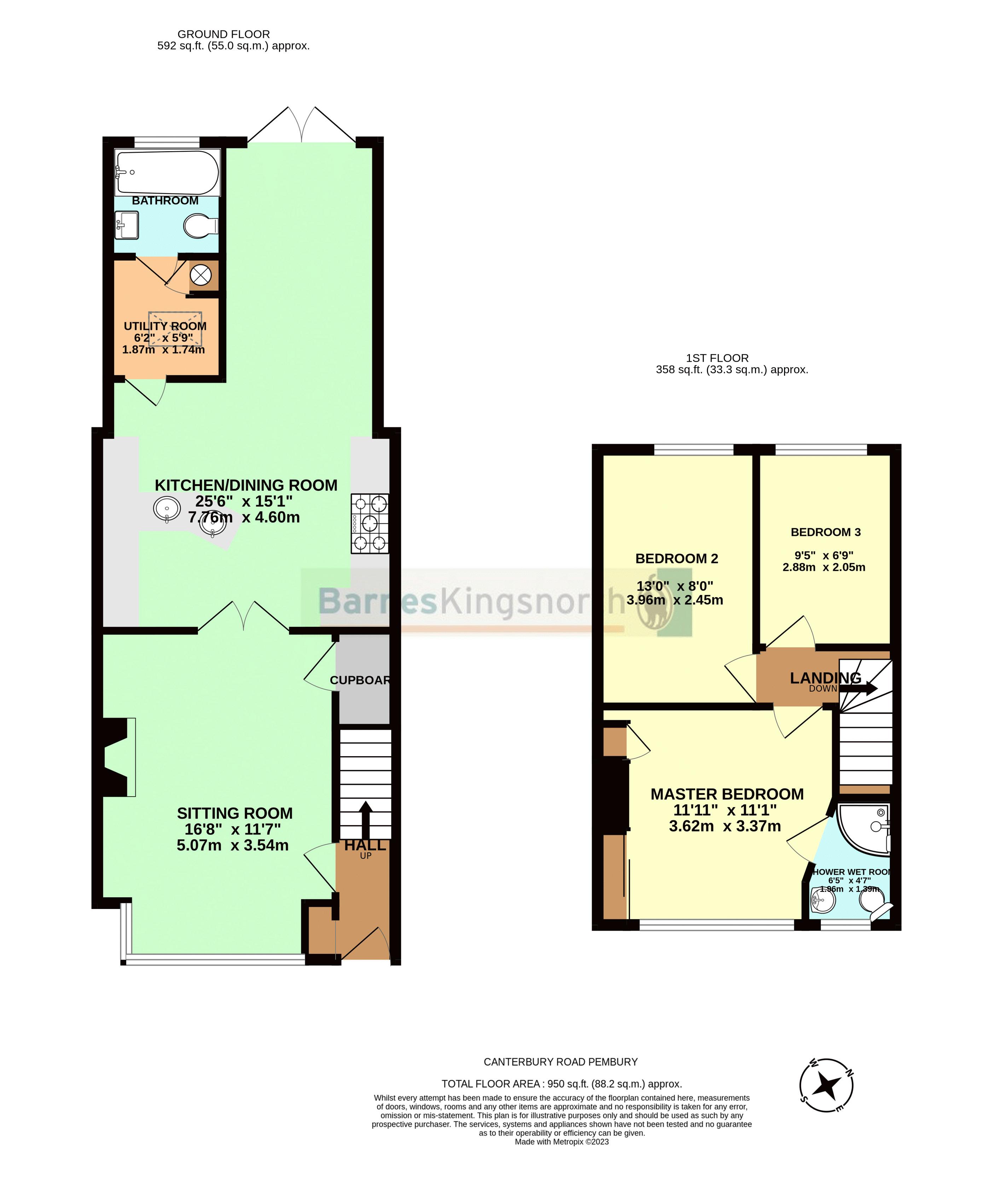Canterbury Road, Pembury, Tunbridge Wells TN2, 3 bedroom terraced house ...