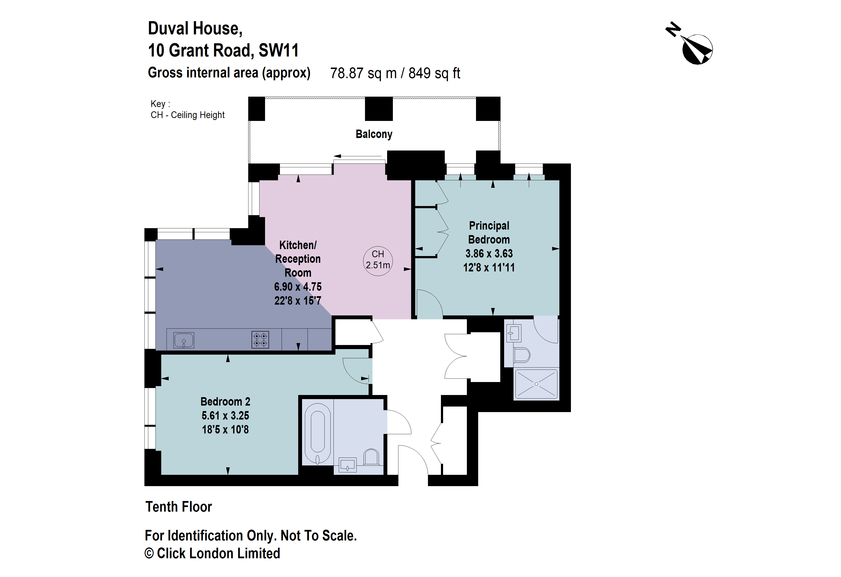 Free property report Apartment 48, Duval House, 10, Grant Road, London ...