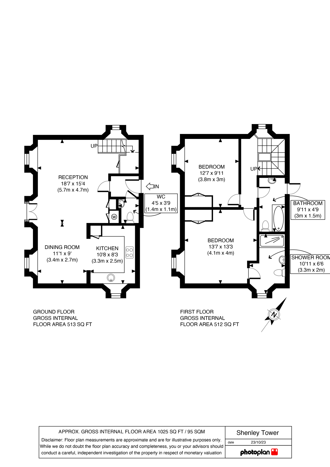 Free property report Flat 4, Shenley Tower, Blenheim Mews, Shenley ...