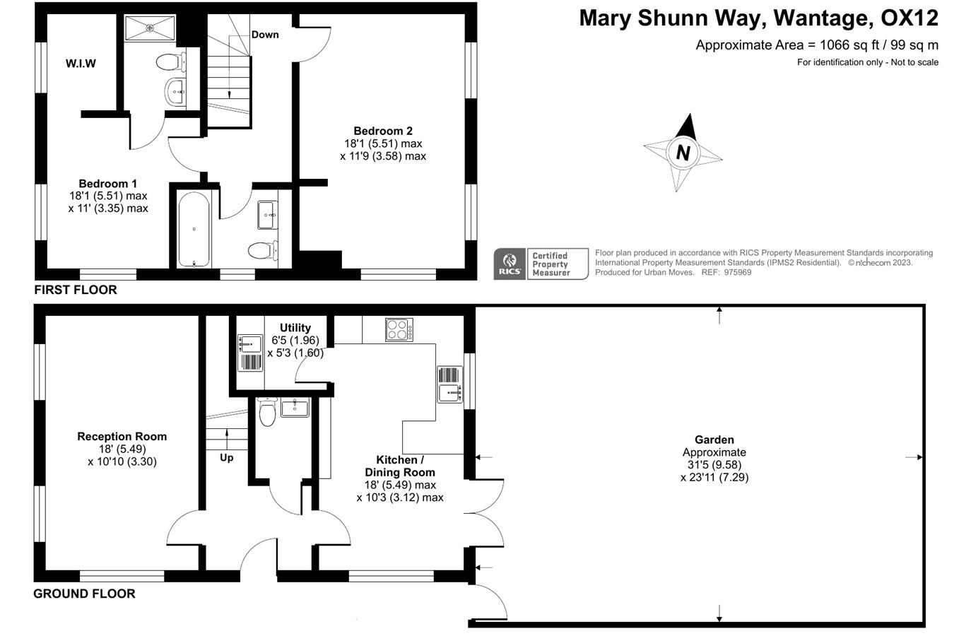 Mary Shunn Way, Wantage OX12, 2 bedroom semi-detached house for sale ...