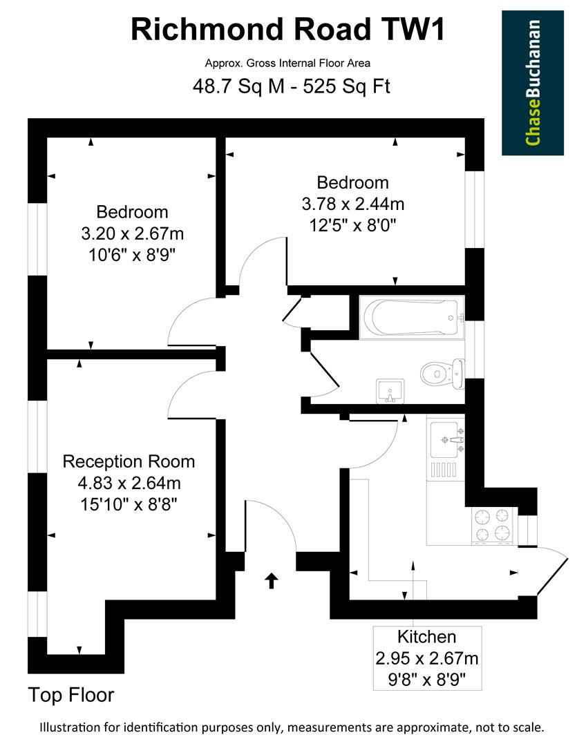 Richmond Road, Twickenham TW1, 2 bedroom flat for sale - 65733628 ...