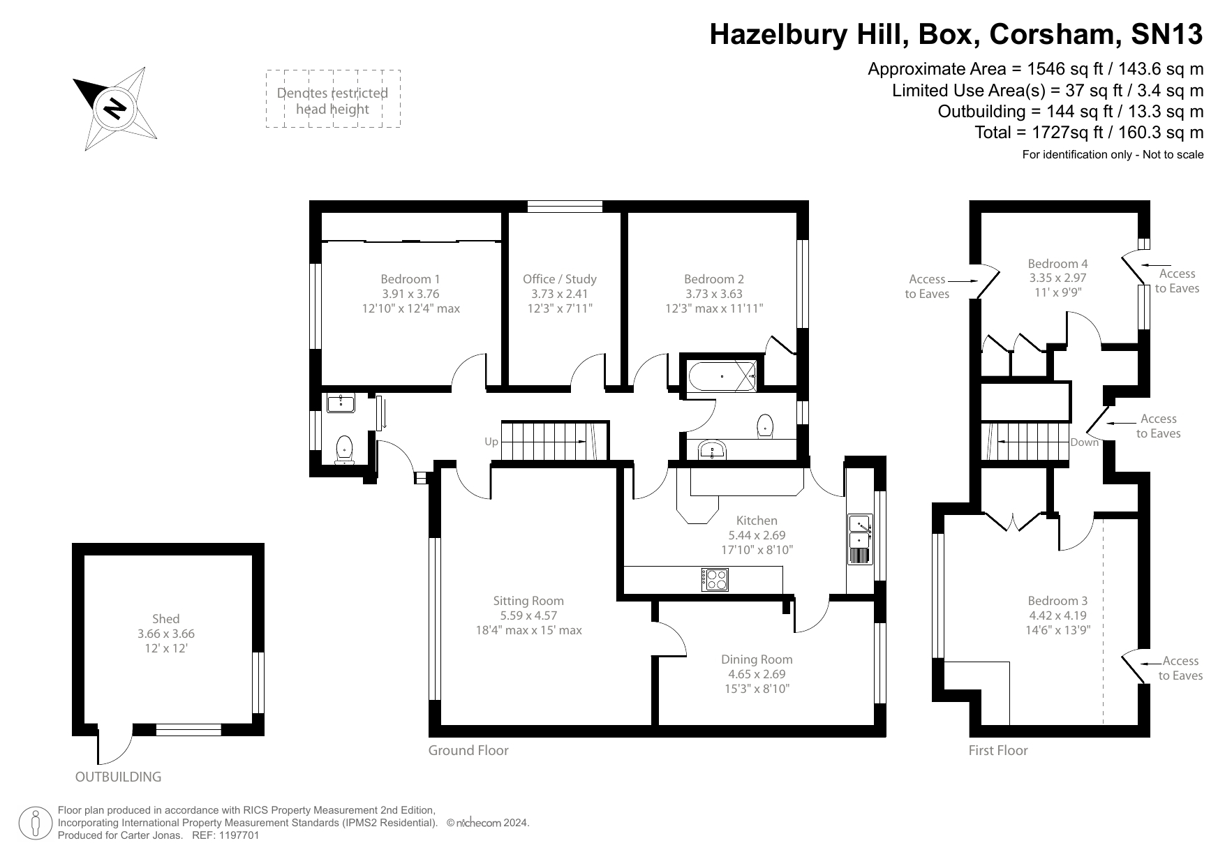 Hazelbury Hill, Box, Corsham, Wiltshire SN13, 4 bedroom detached house ...