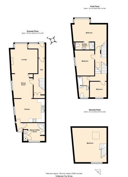 Barnoon Terrace, St. Ives, Cornwall TR26, 4 bedroom end terrace house ...