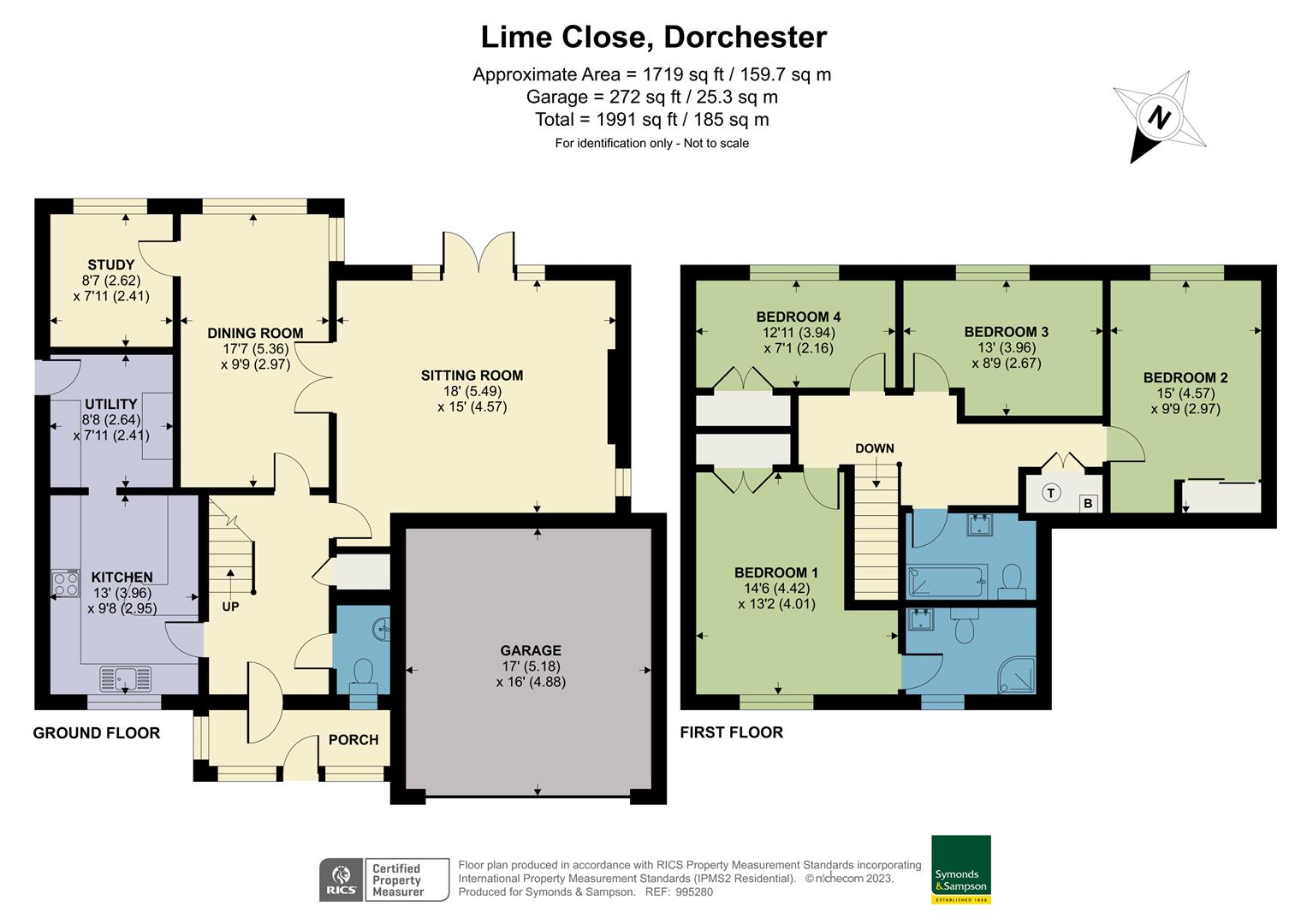 Lime Close, Dorchester DT1, 4 bedroom detached house for sale ...