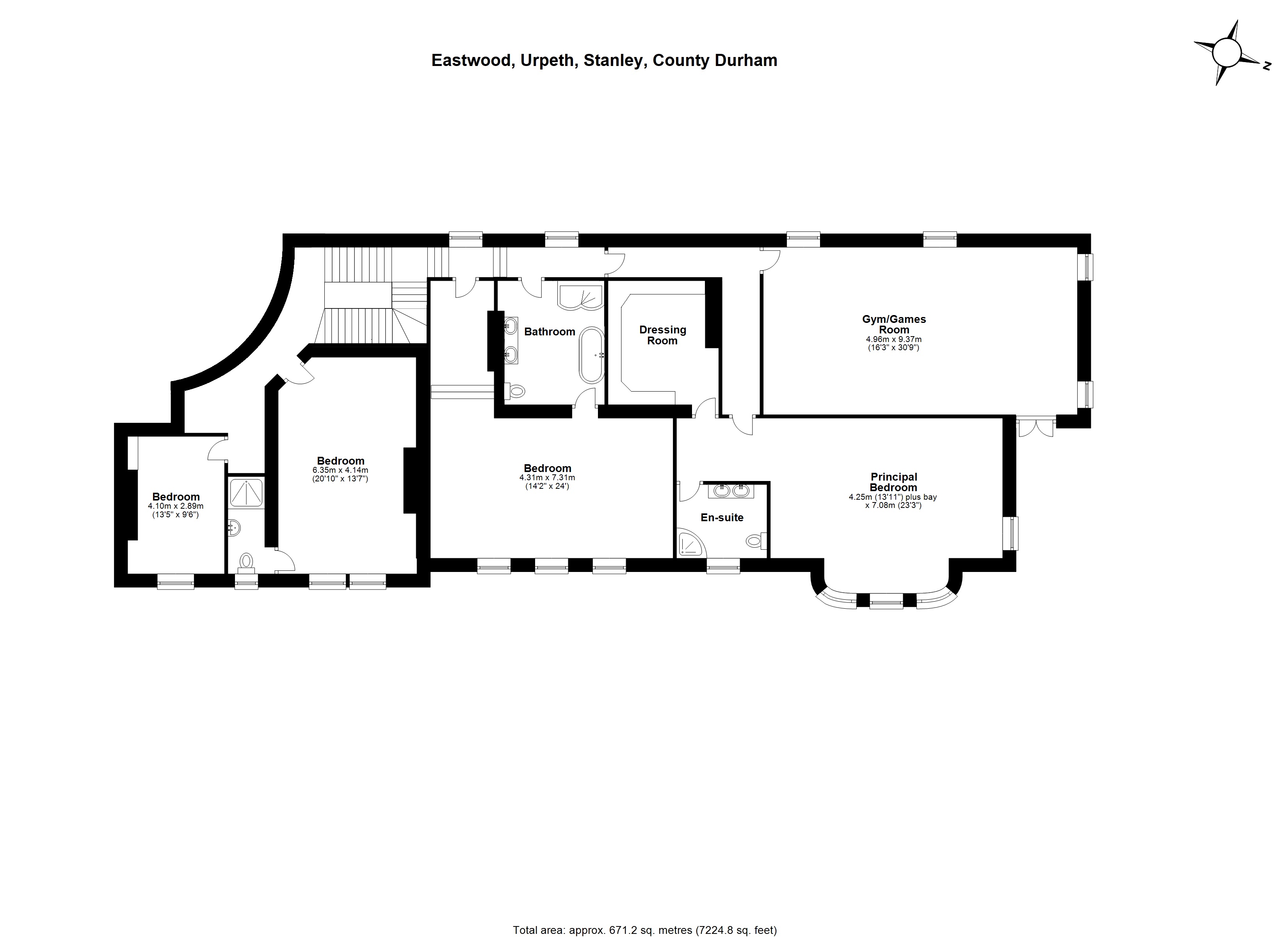 Eastwood, Urpeth Hall, Near Beamish, County Durham DH9, 7 bedroom ...