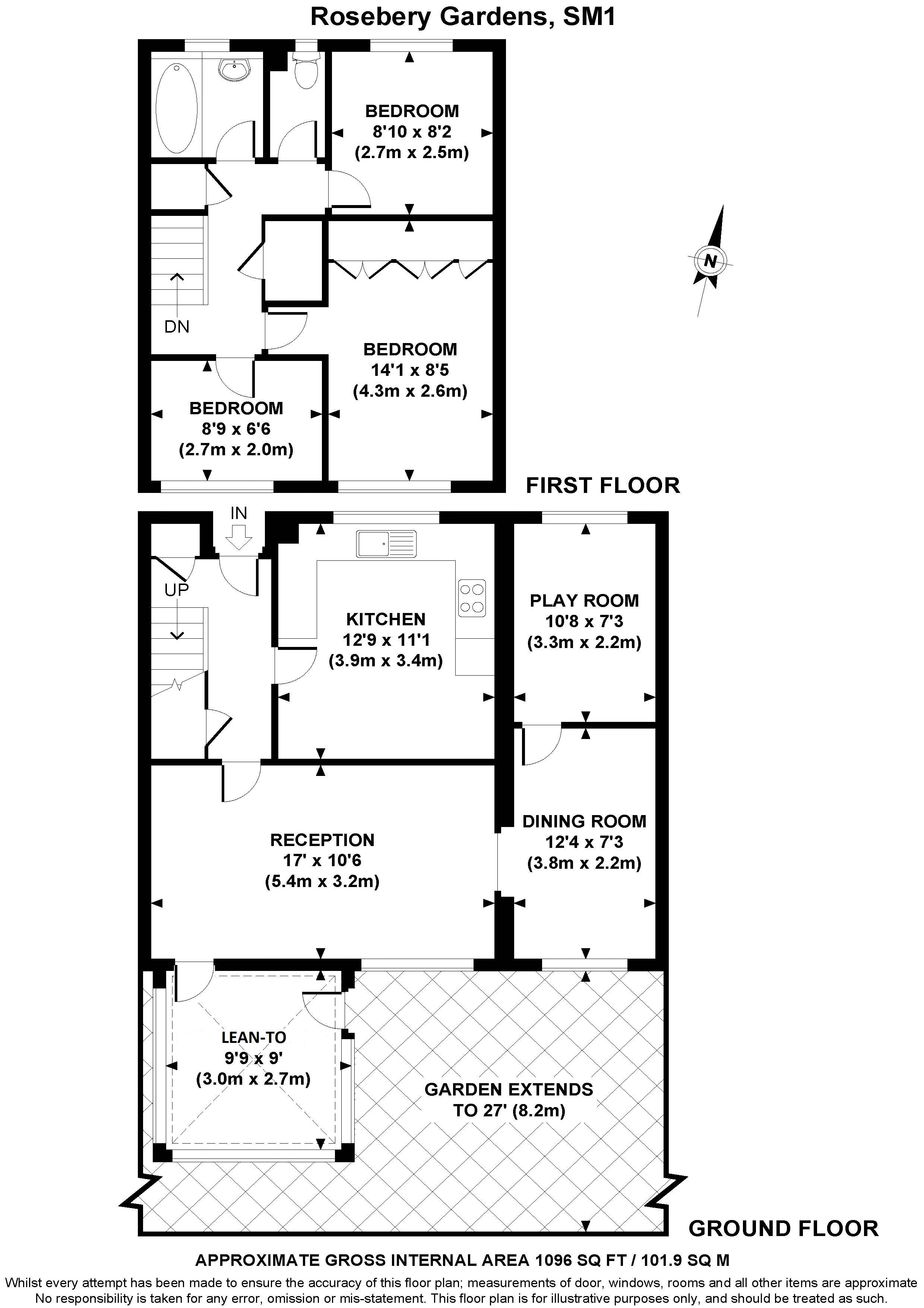 3 bed semi-detached house for sale in Rosebery Gardens, Sutton SM1 - Zoopla