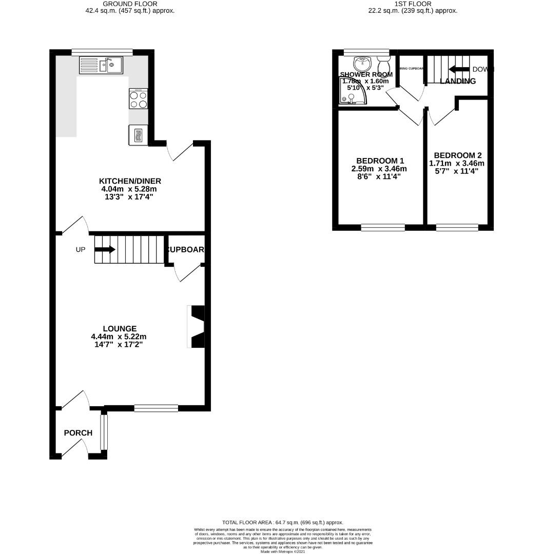 Pollard Row, Fence, Burnley BB12, 2 bedroom cottage for sale - 60143002 ...