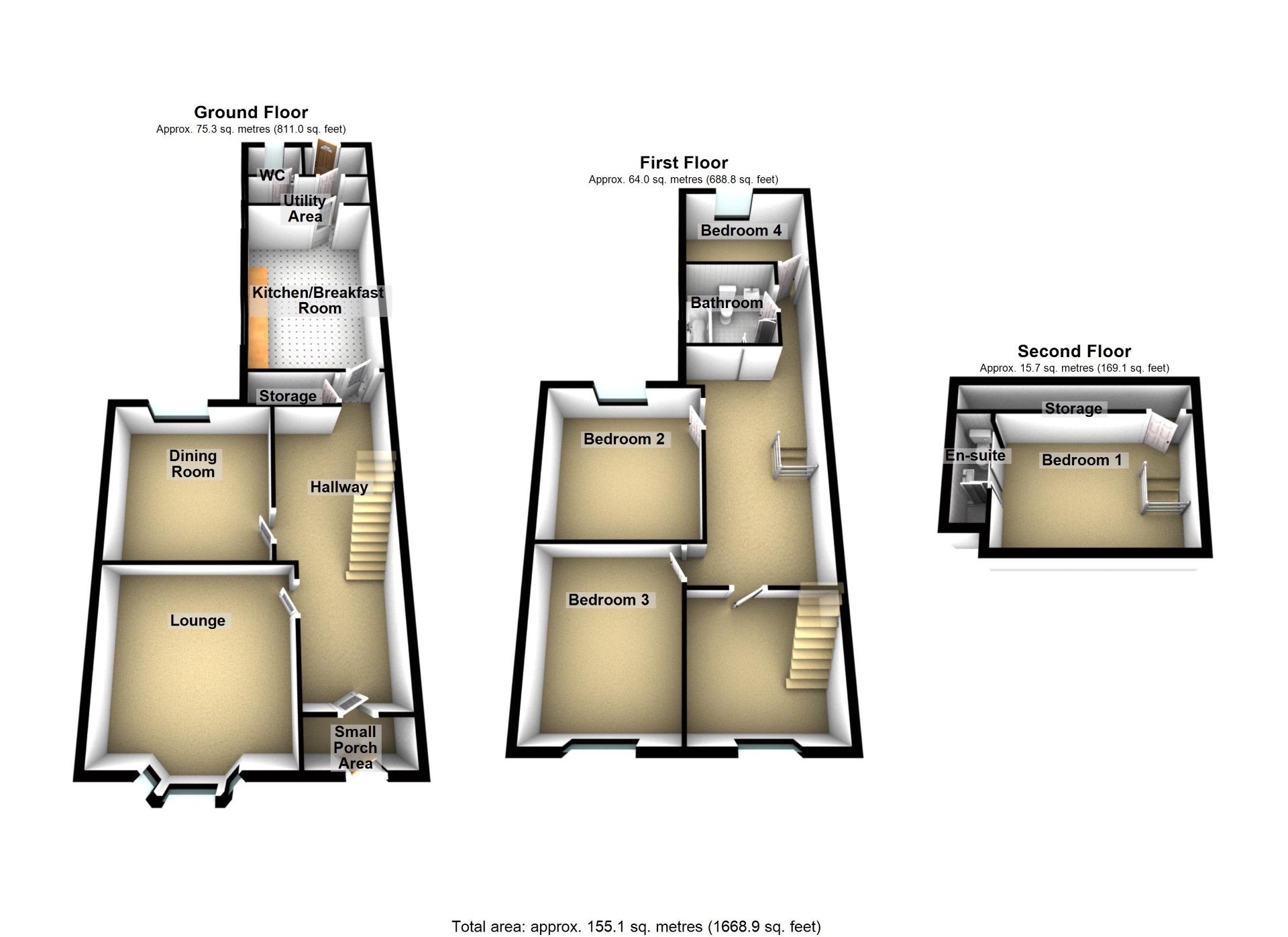 Beechley Road, Wrexham LL13, 4 bedroom semi-detached house for sale ...