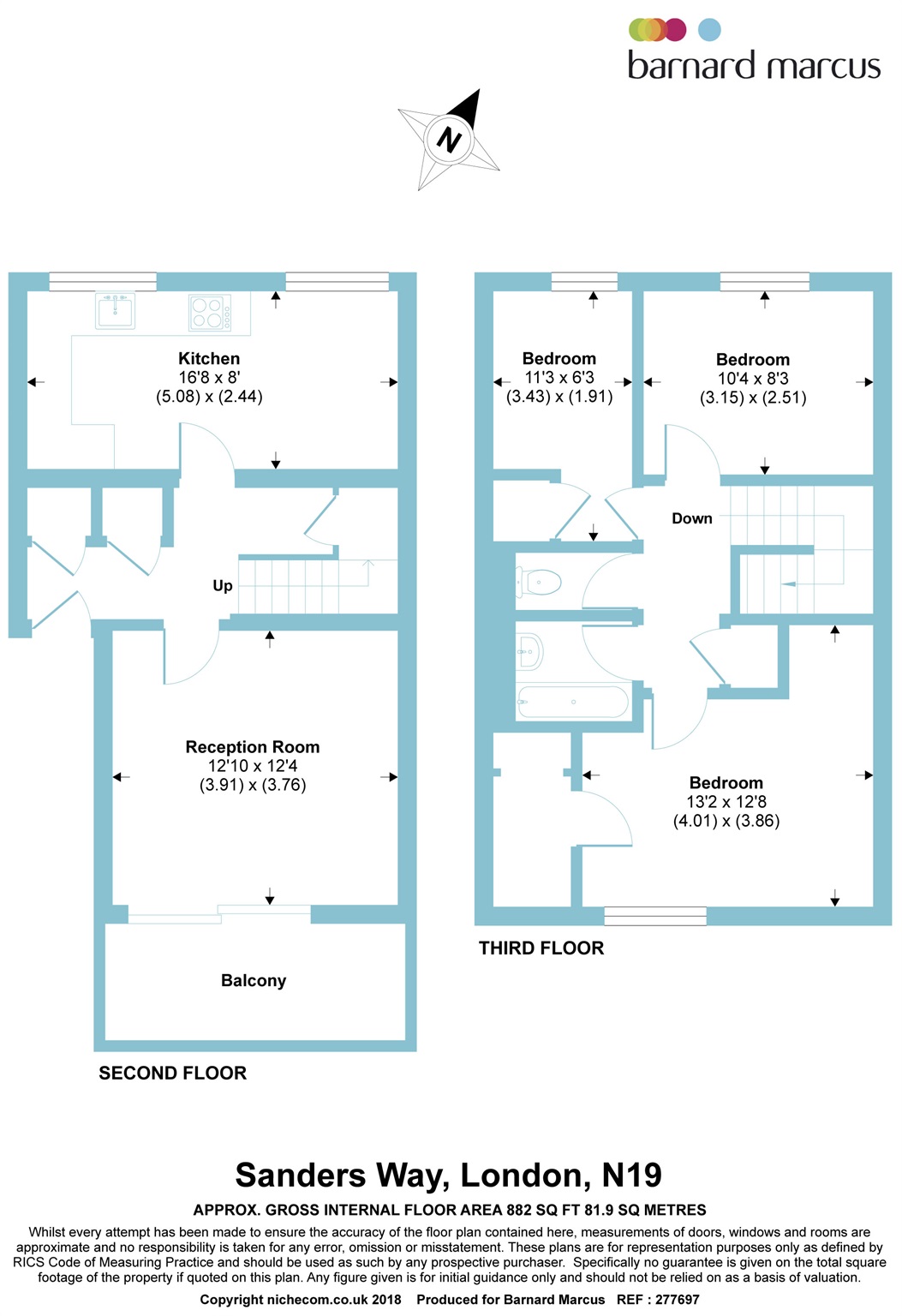 Sanders Way, London N19, 3 bedroom property for sale - 66299217 ...