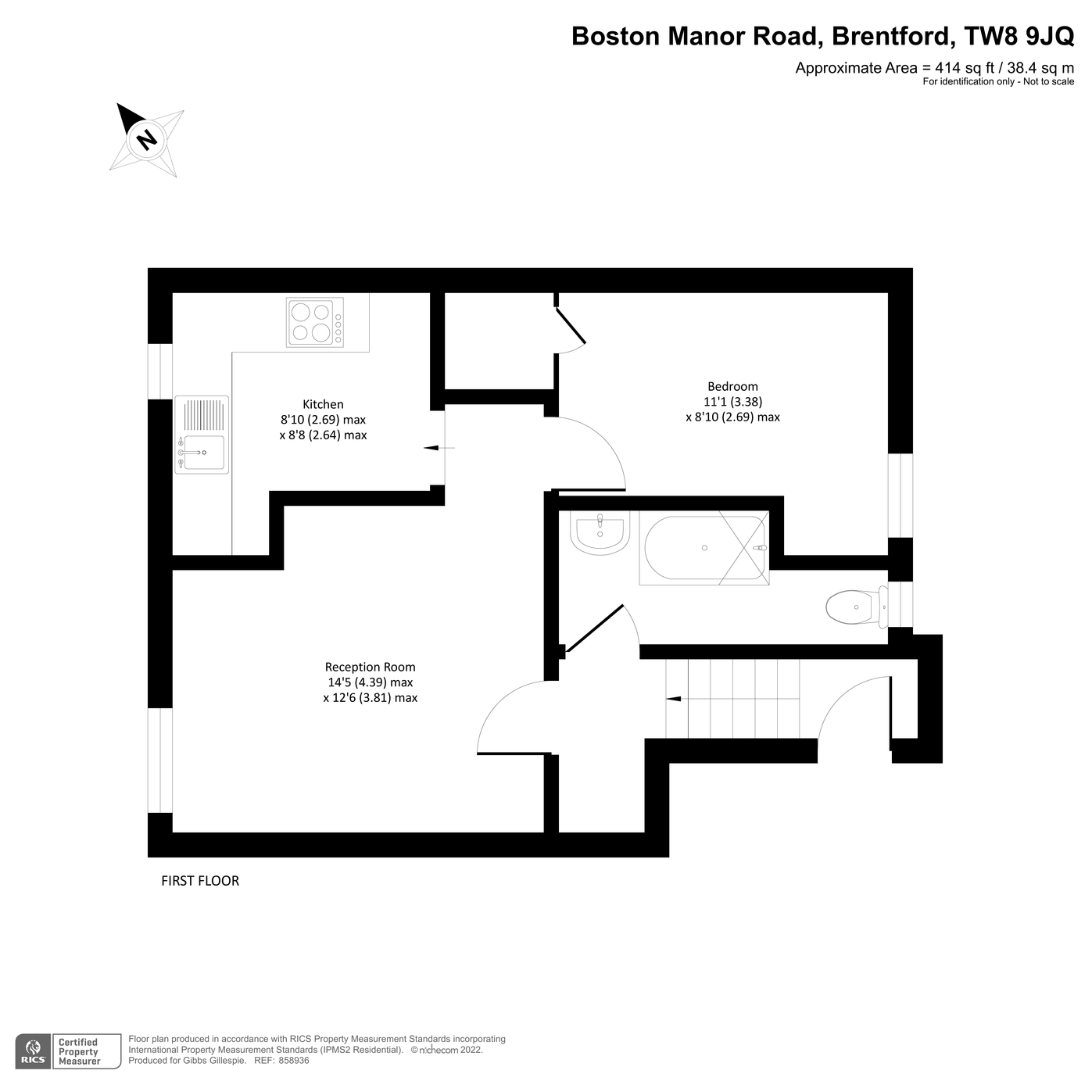 Boston Manor Road, Brentford, Middlesex TW8, 1 bedroom flat for sale ...