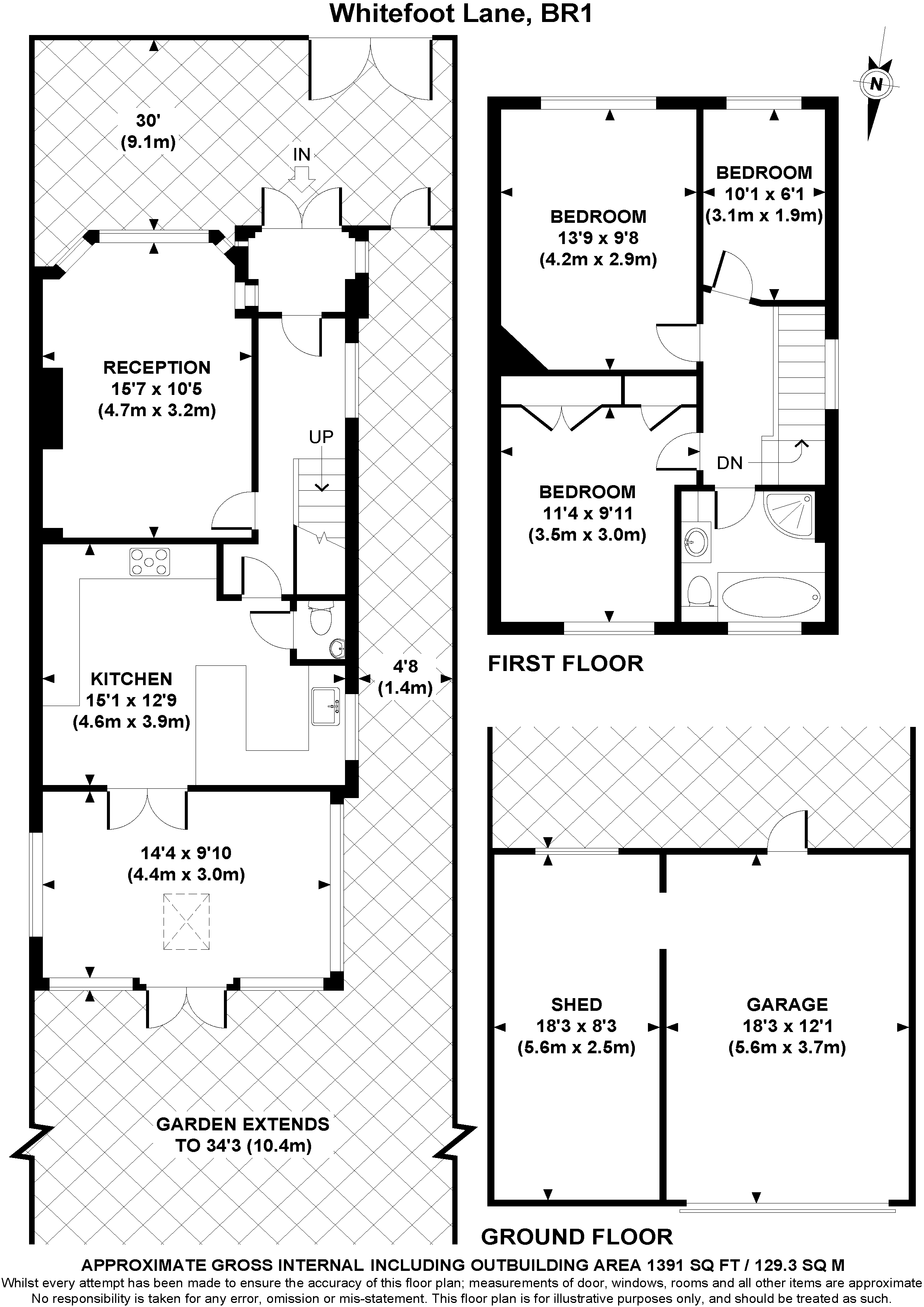 Whitefoot Lane, Bromley, Kent BR1, 3 bedroom end terrace house for sale ...