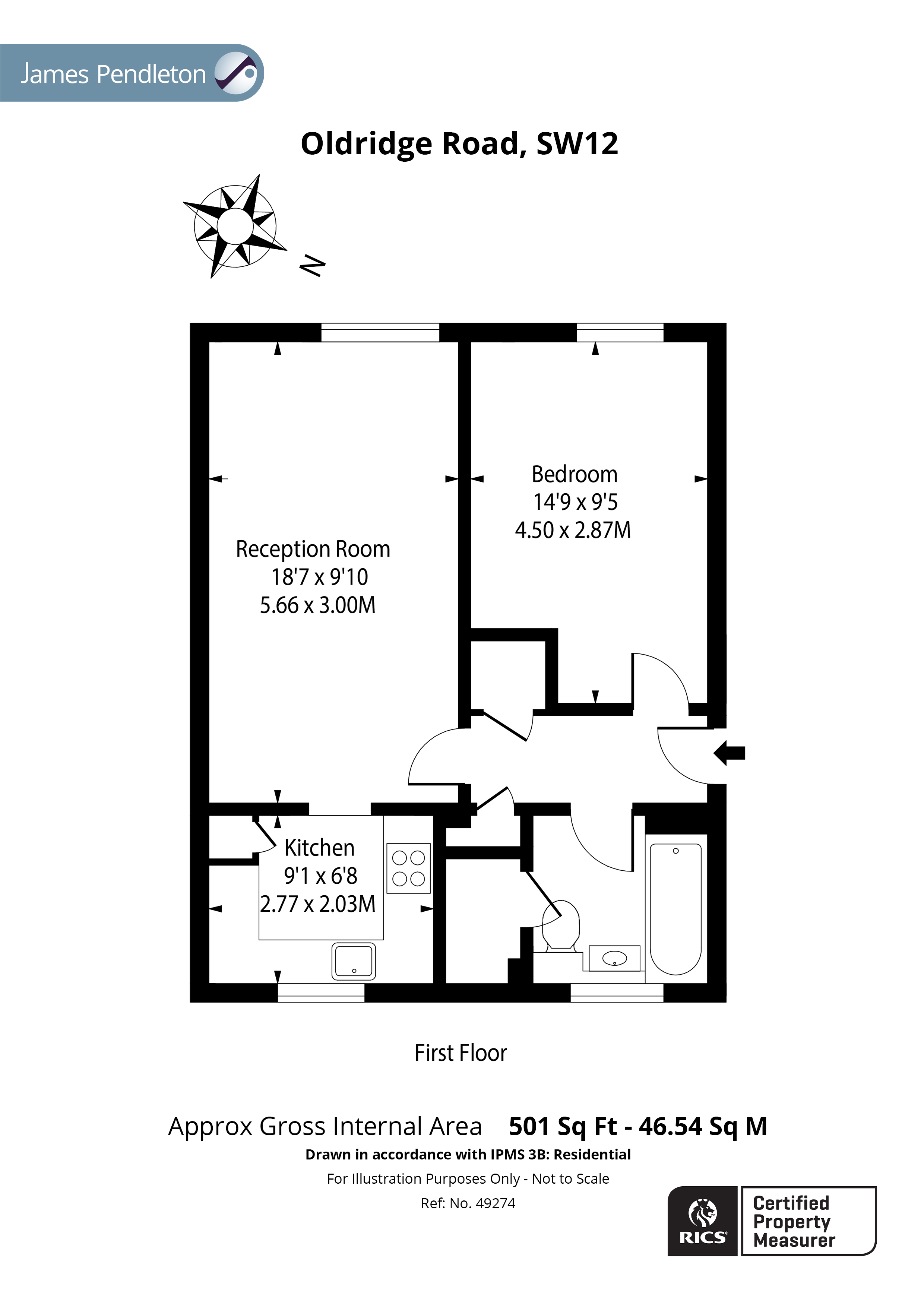 Oldridge Road, Balham, London SW12, 1 bedroom flat for sale - 66820045 ...