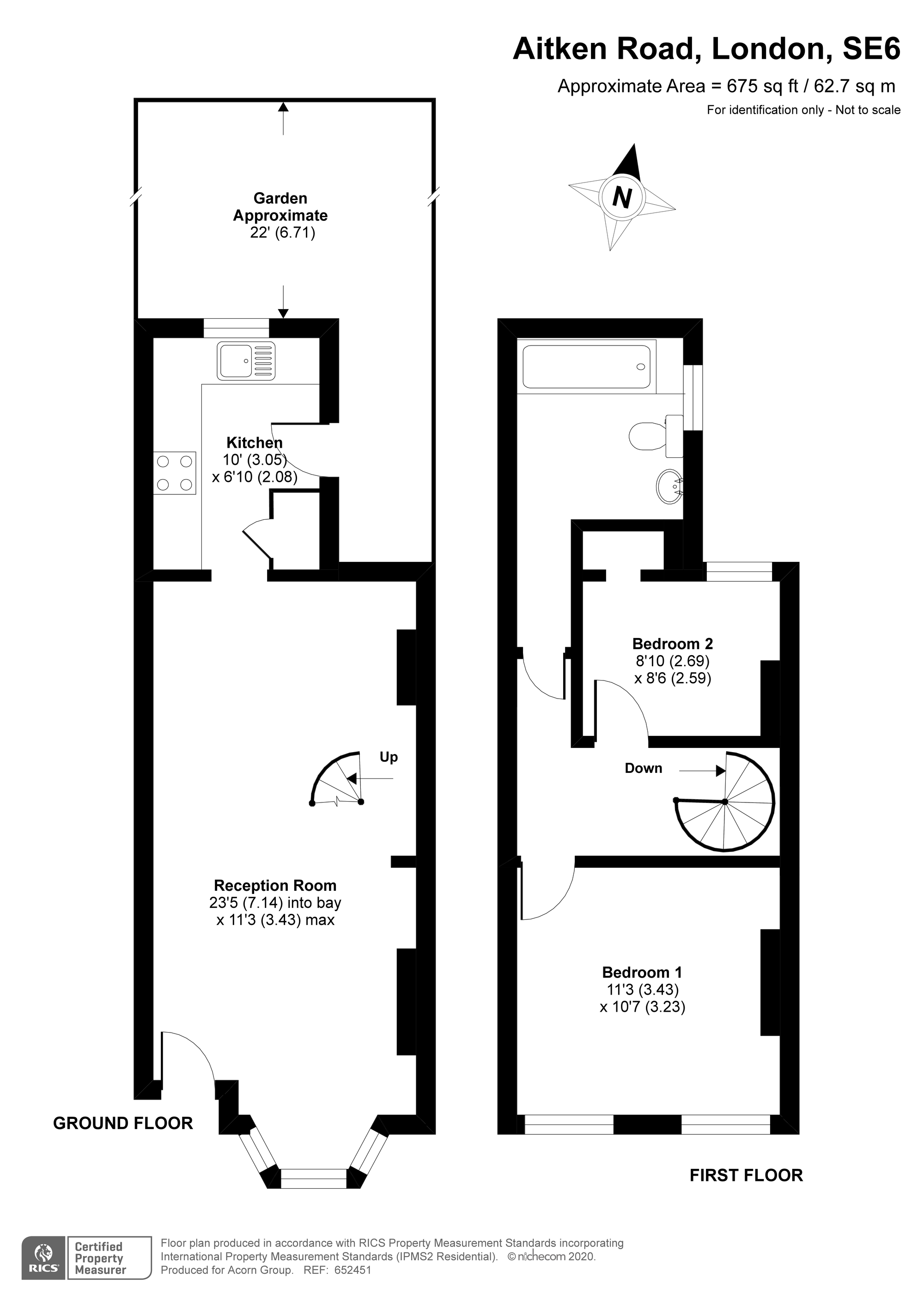 2 bed terraced house for sale in Aitken Road, London SE6 - Zoopla