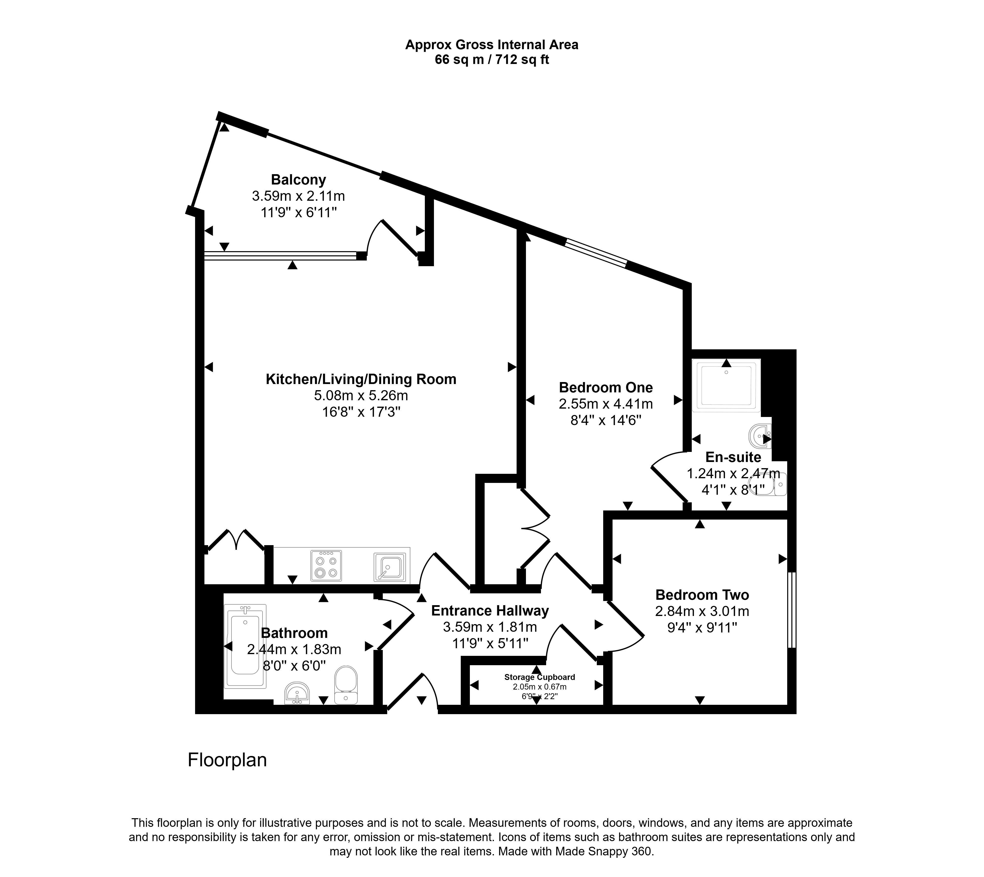 Vega House, Falcon Drive, Cardiff CF10, 2 bedroom flat for sale ...