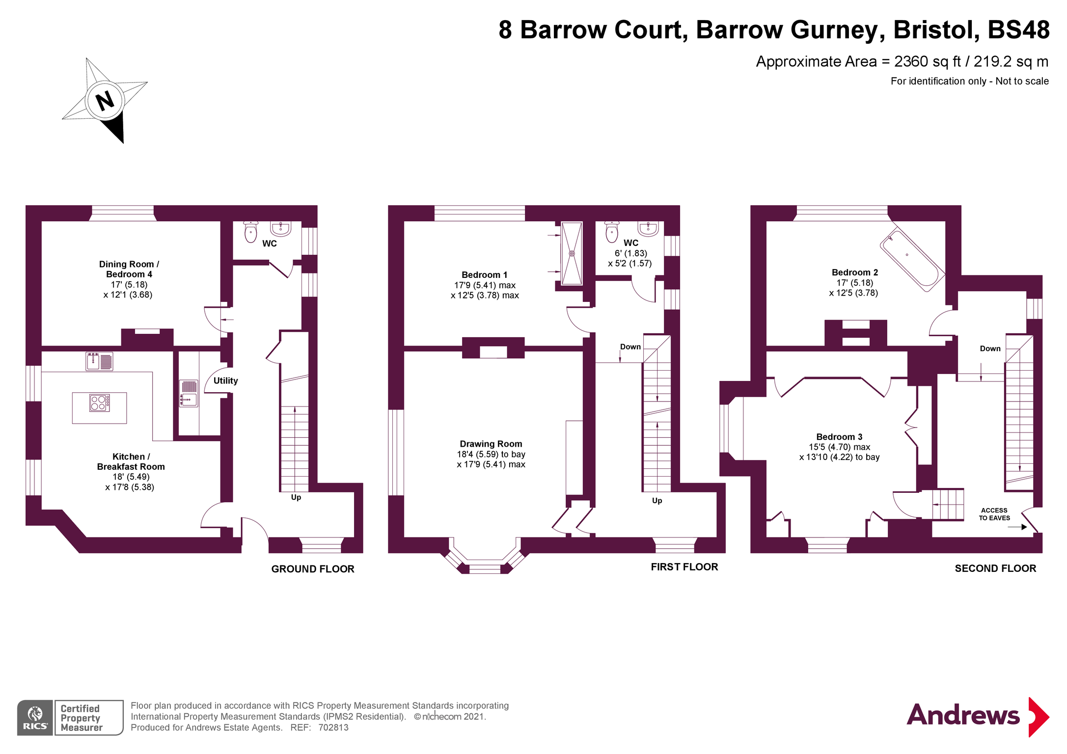 Barrow Court, Barrow Gurney, Bristol BS48, 3 bedroom detached house for ...