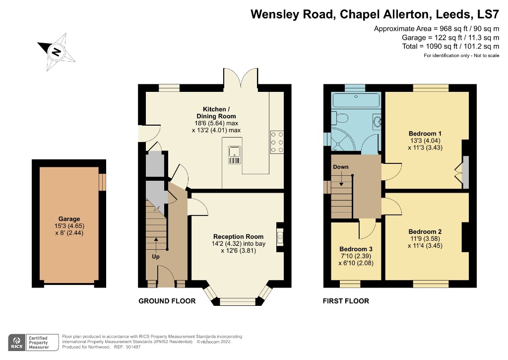 Free property report 71 Wensley Road, Moortown, Leeds, LS7 2LS - Chimnie
