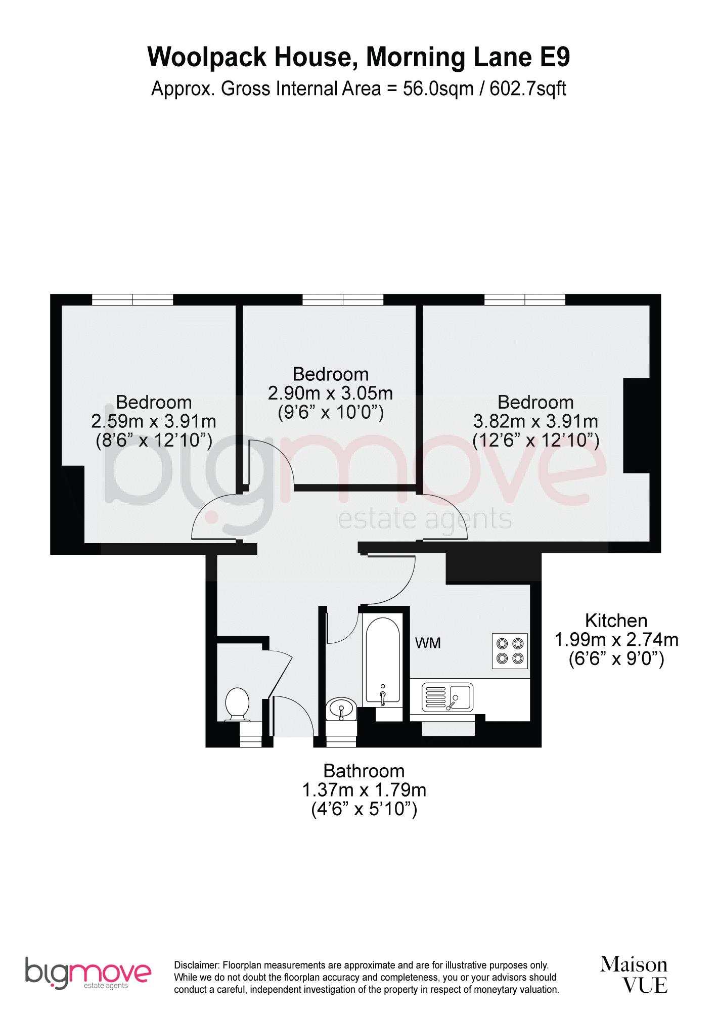 Morning Lane, Hackney Central E9, 2 bedroom flat for sale - 61387759 ...