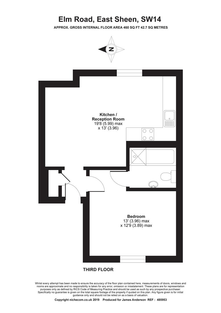Elm Road, East Sheen SW14, 1 bedroom flat to rent - 64659205 ...