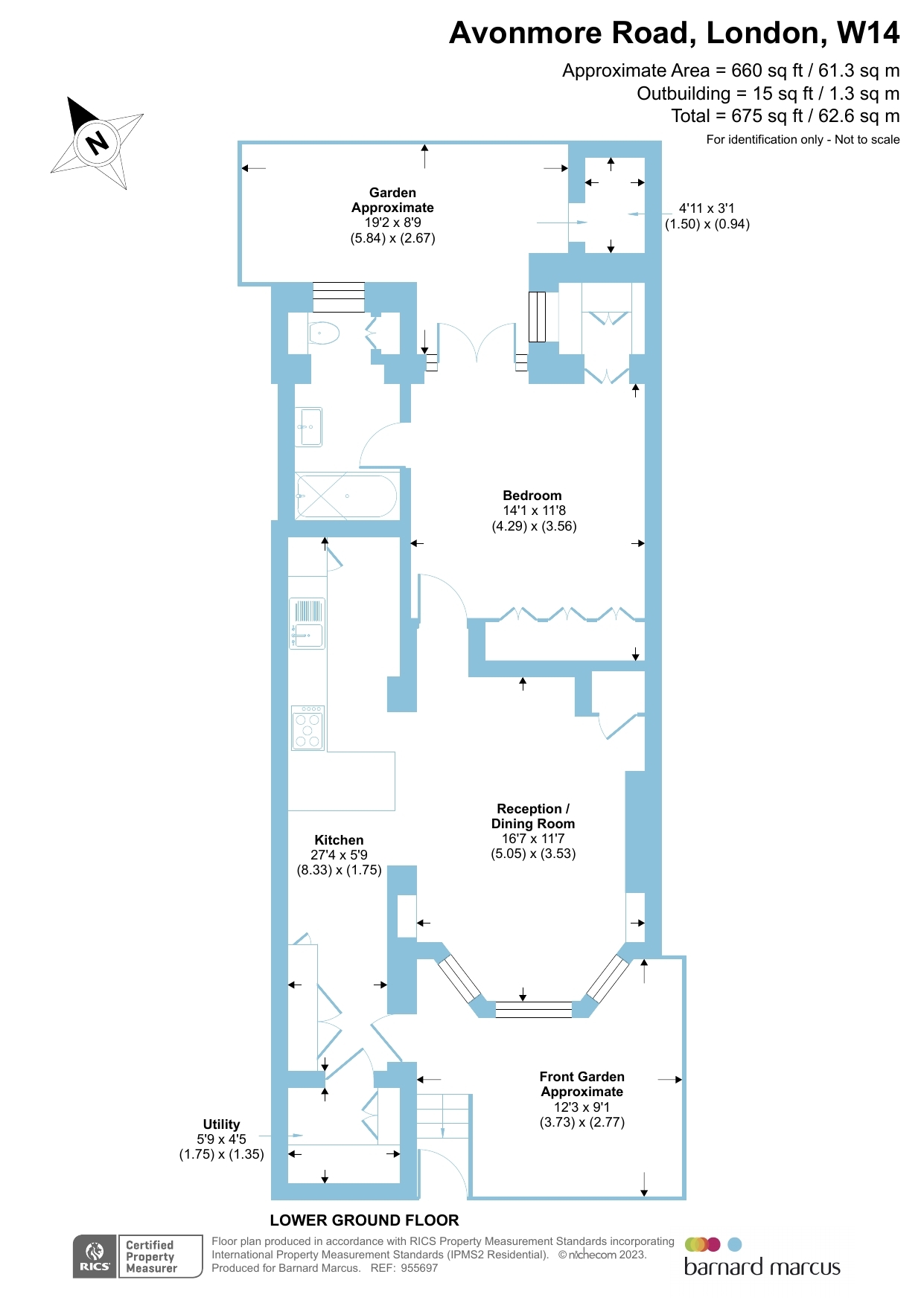 Avonmore Road, Kensington Olympia, London W14, 1 bedroom flat to rent ...
