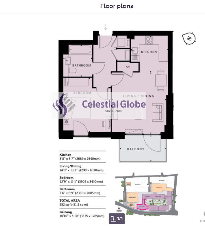 Ron Leighton Way, London E6, 1 bedroom flat to rent - 69099425 ...