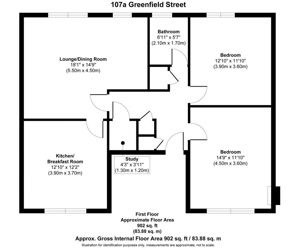 Free property report 107a, Greenfield Street, Alloa, FK10 2AL - Chimnie
