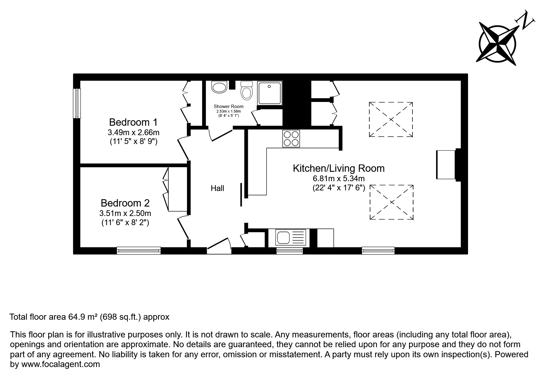 Sturt Farm Courtyard, Burford OX18, 2 bedroom bungalow for sale ...
