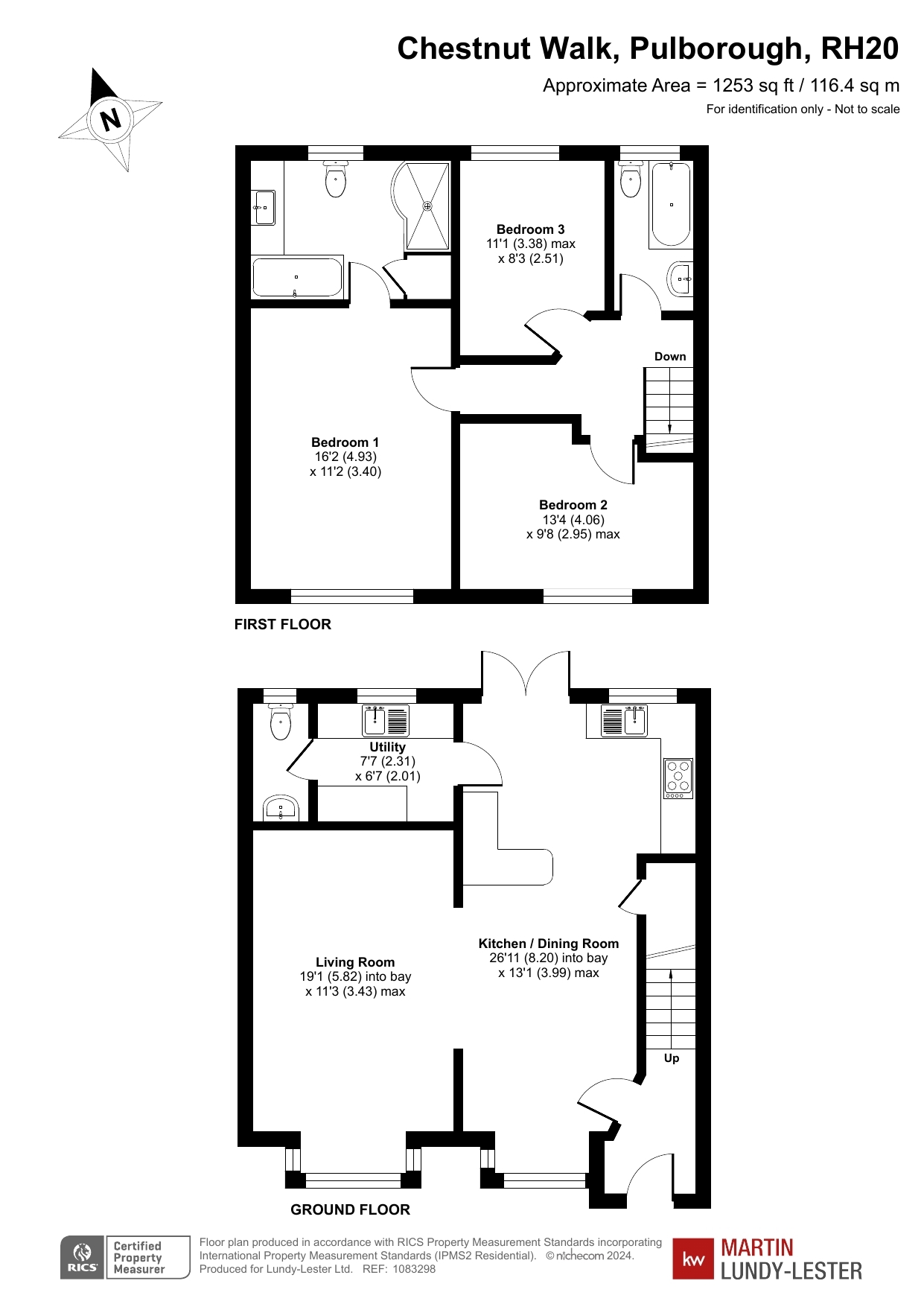 Chestnut Walk, Pulborough RH20, 3 bedroom end terrace house for sale ...