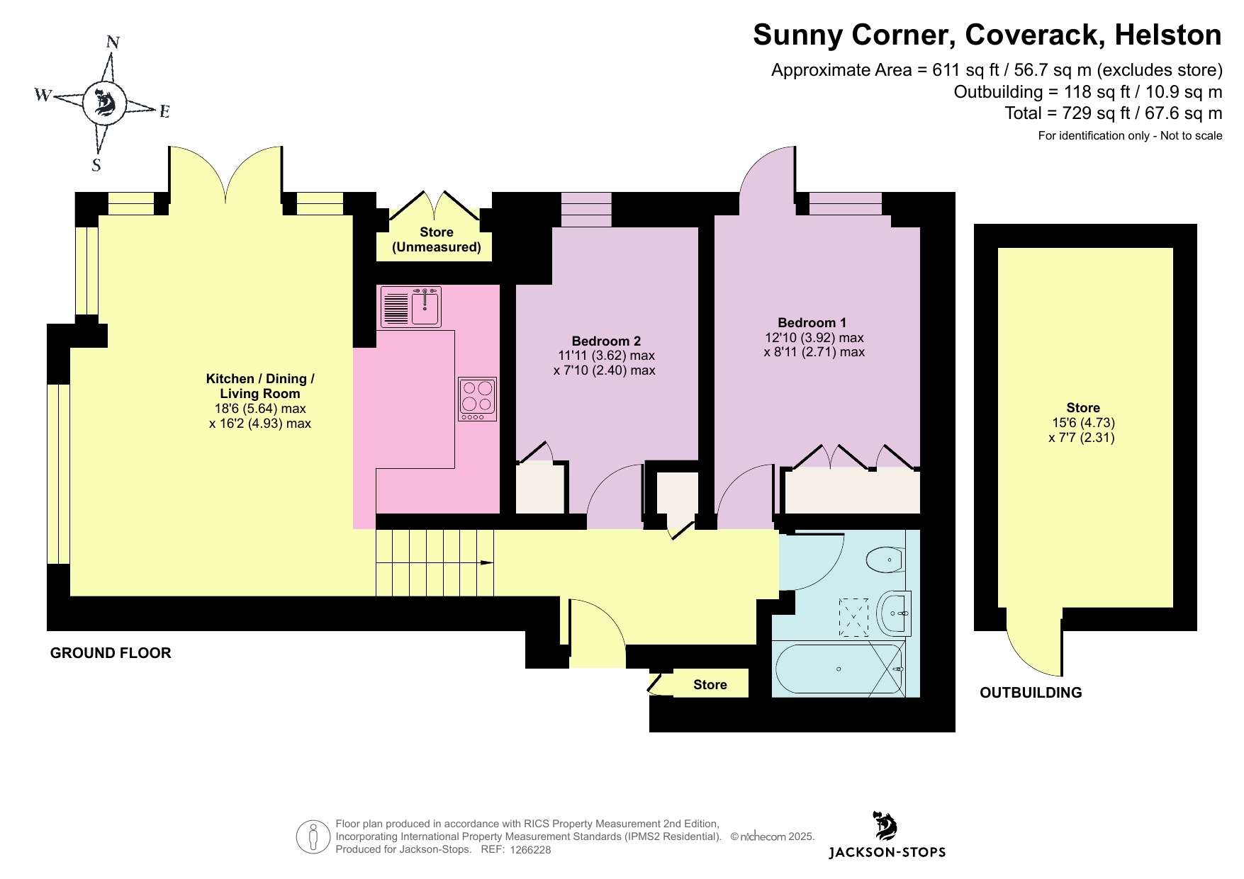 Sunny Corner, Coverack, Helston, Cornwall TR12, 2 bedroom detached ...
