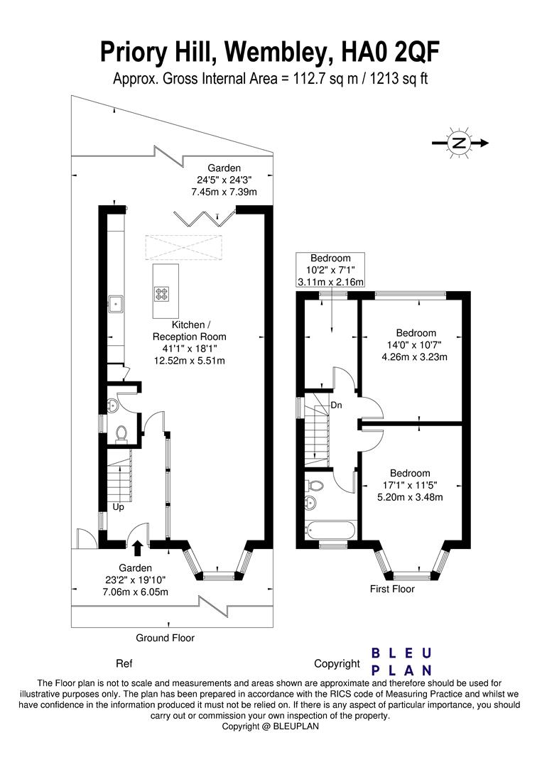 Priory Hill, Sudbury, Wembley HA0, 3 bedroom end terrace house for sale ...