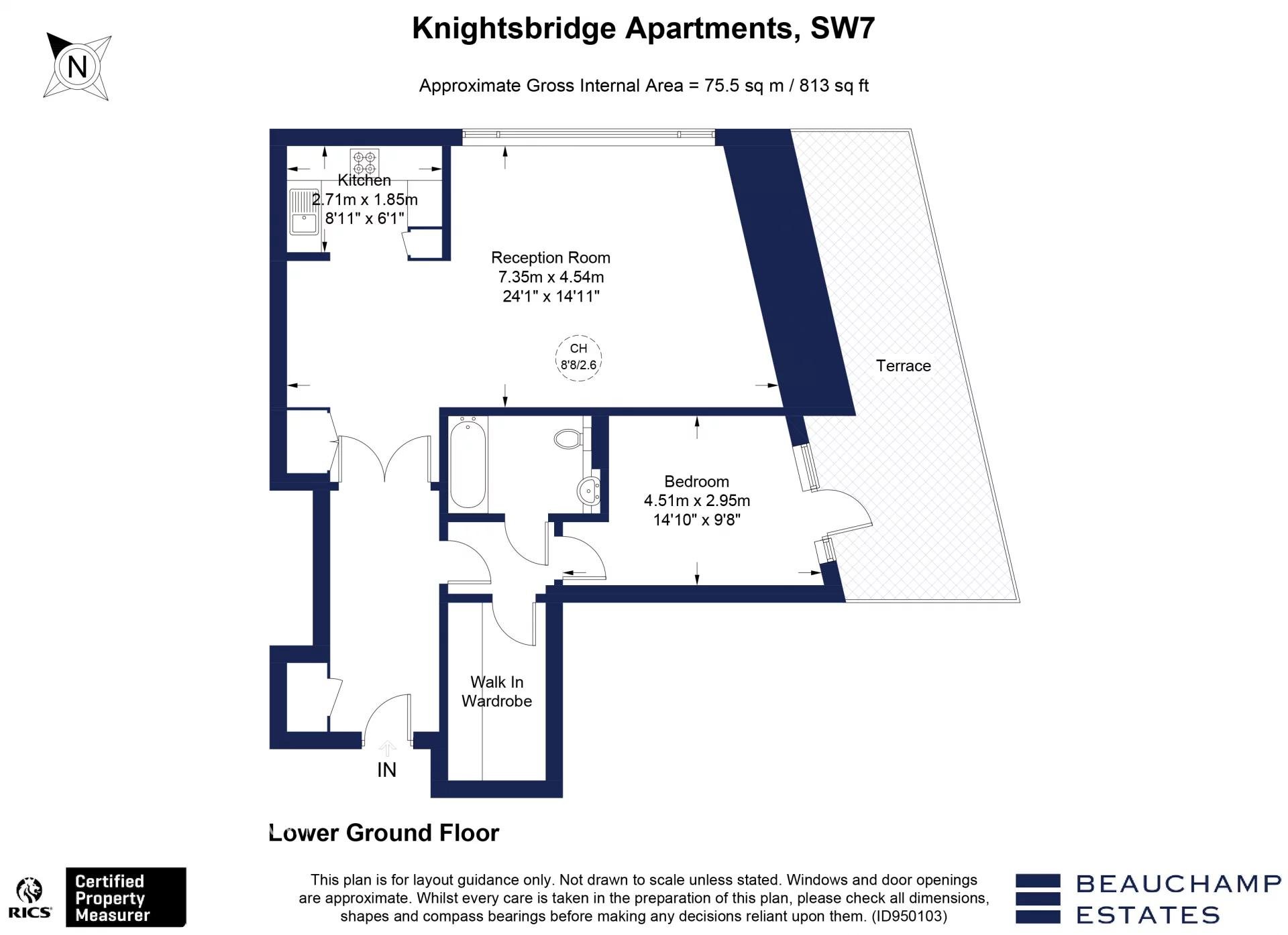 The Knightsbridge Apartments, Flat Ga02, London SW7, 1 bedroom flat for ...