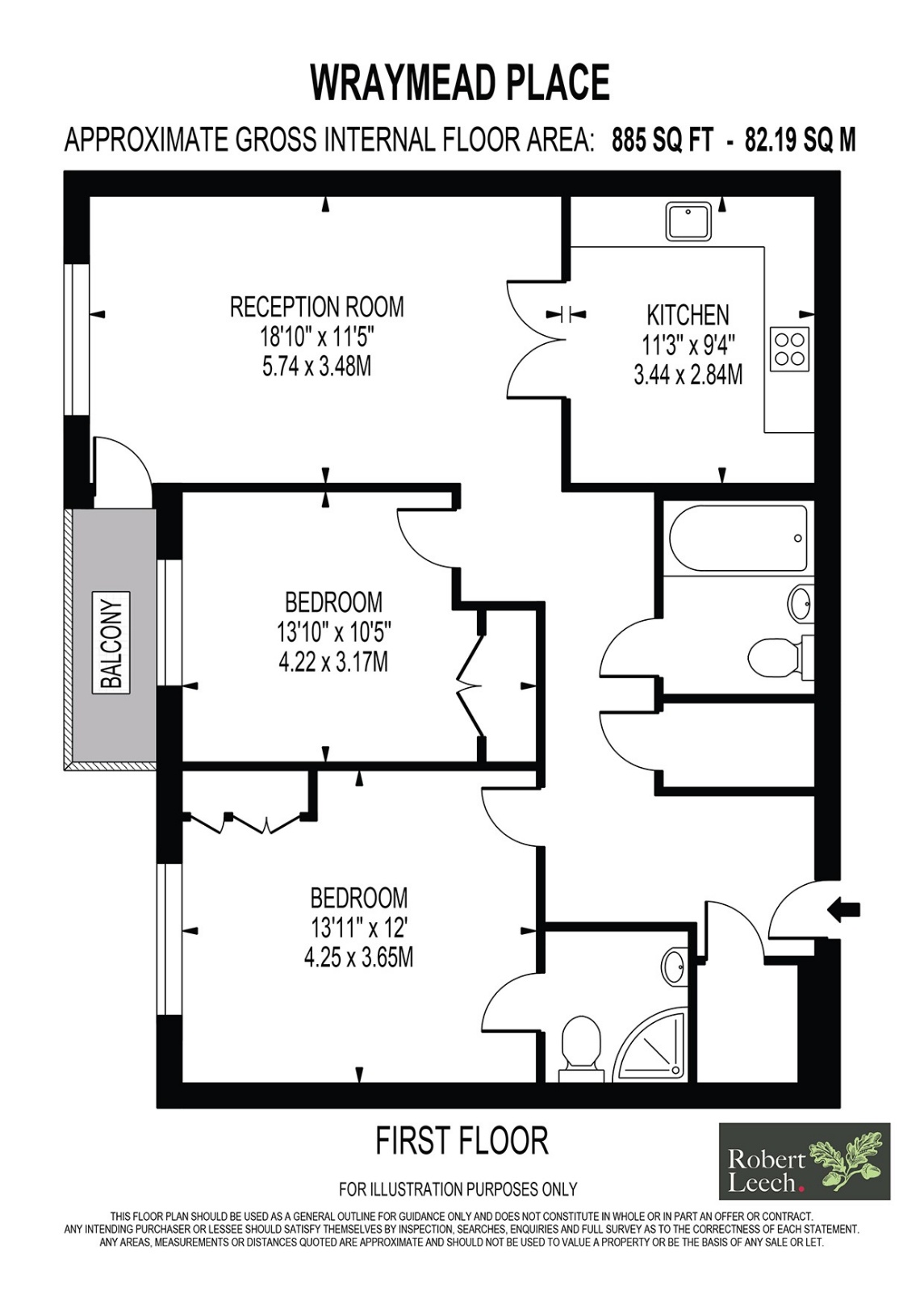 Wray Park Road, Reigate RH2, 2 bedroom flat for sale - 62407147 ...