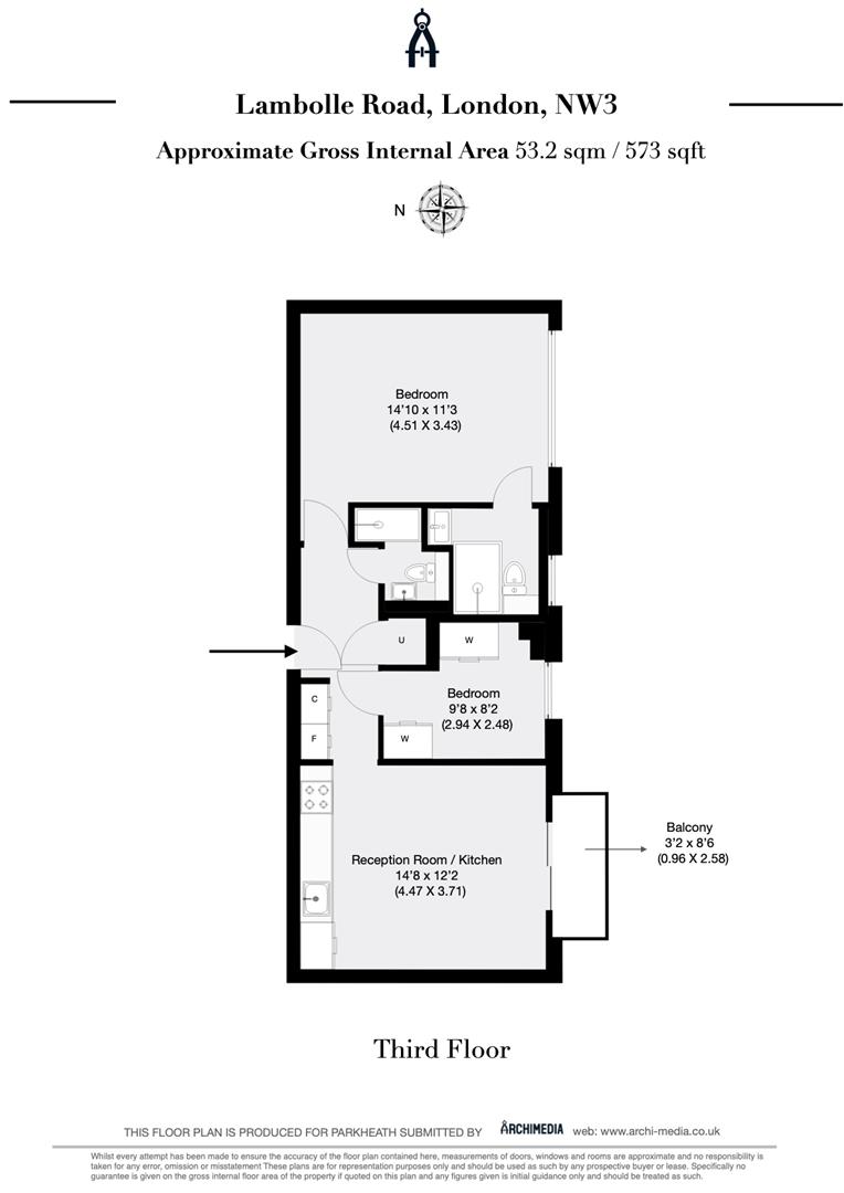 Lambolle Road, London NW3, 2 bedroom flat for sale - 69161801 ...