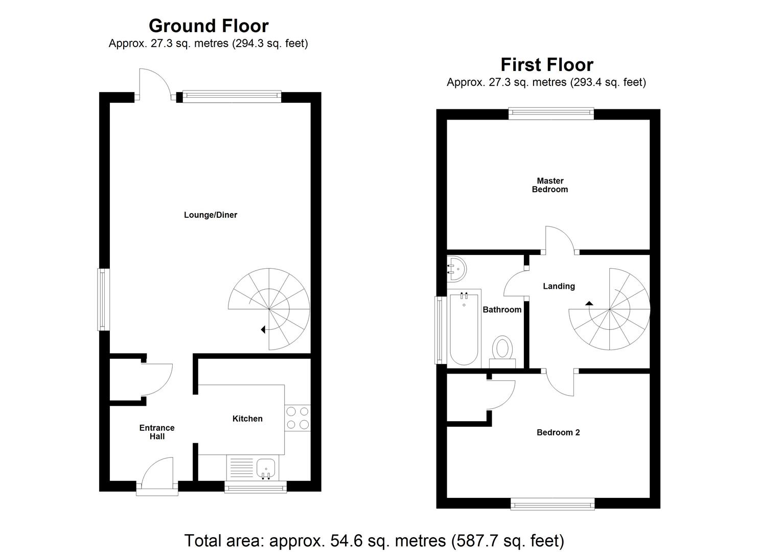 Denmead Two Mile Ash Milton Keynes Mk8 2 Bedroom End Terrace House