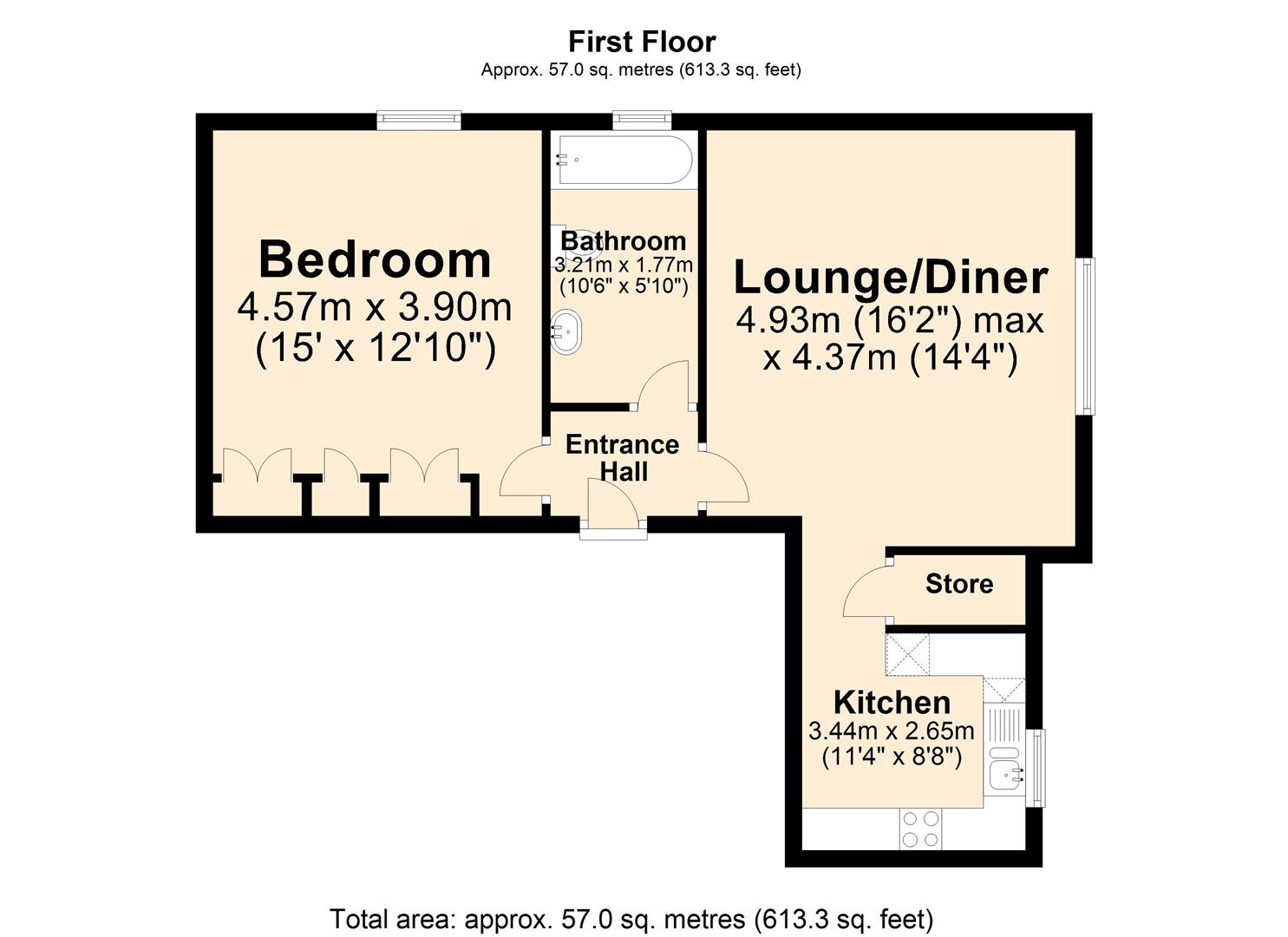 Cavendish Mill, Smedley Street East, Matlock DE4, 1 bedroom flat for ...