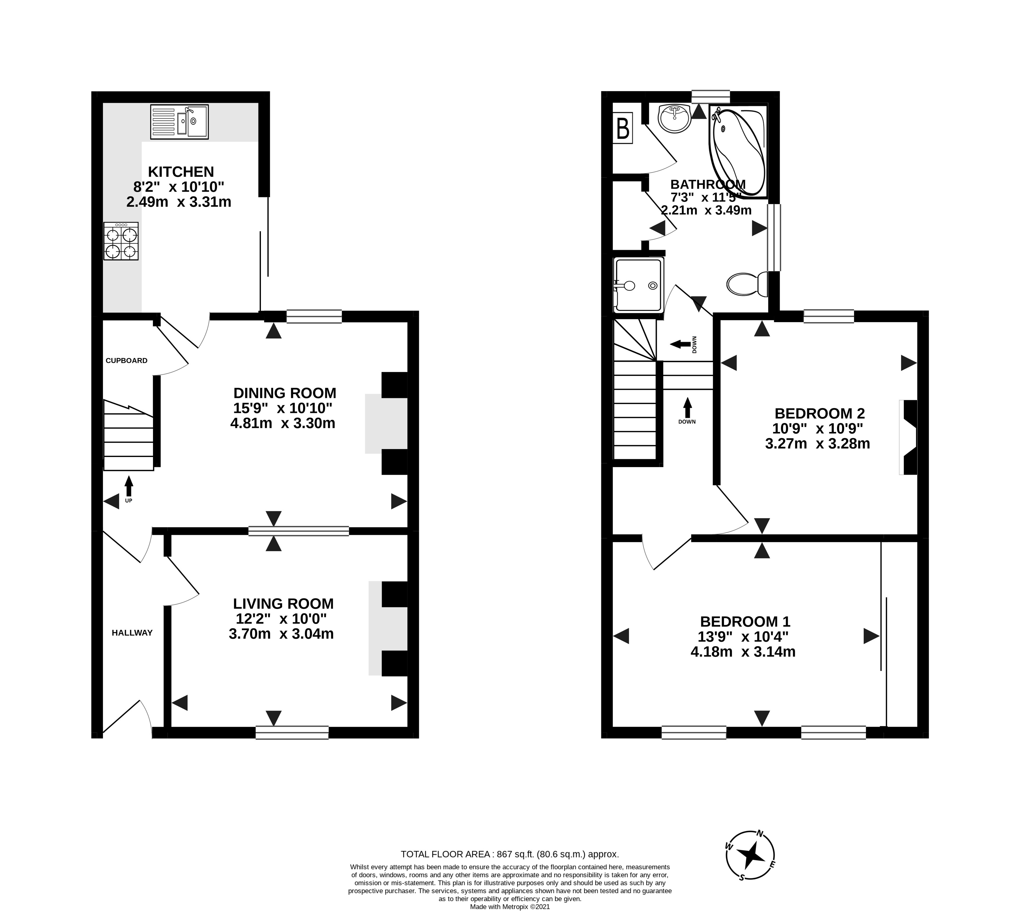 Gladstone Place Newton Abbot Tq12 2 Bedroom End Terrace House For