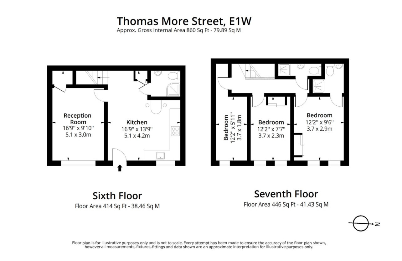 Thomas More Street, London E1W, 3 bedroom flat to rent - 60917439 ...
